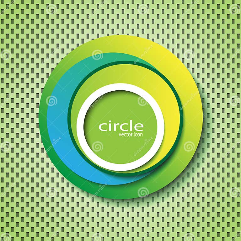 Circle abstract icon stock vector. Illustration of geometric - 20575452