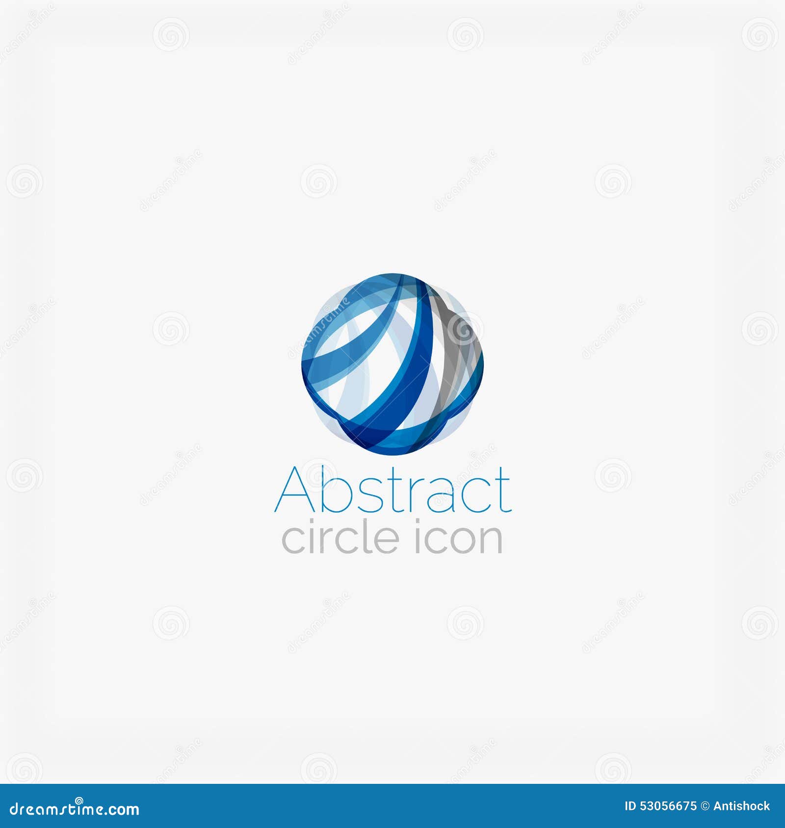 Circle abstract shape logo stock vector. Illustration of infinite ...