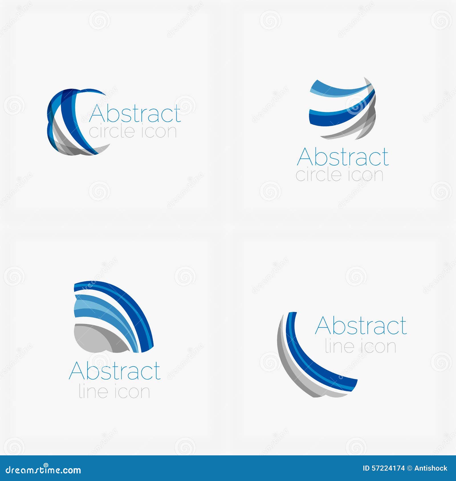 Circle abstract shape logo stock vector. Illustration of corporate ...