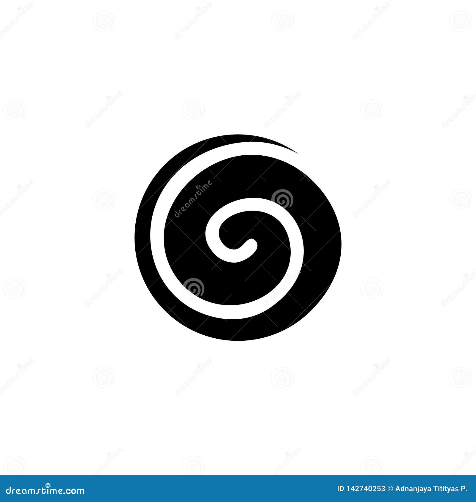 Circle Abstract Spiral Shape Logo Vector Stock Vector - Illustration of ...