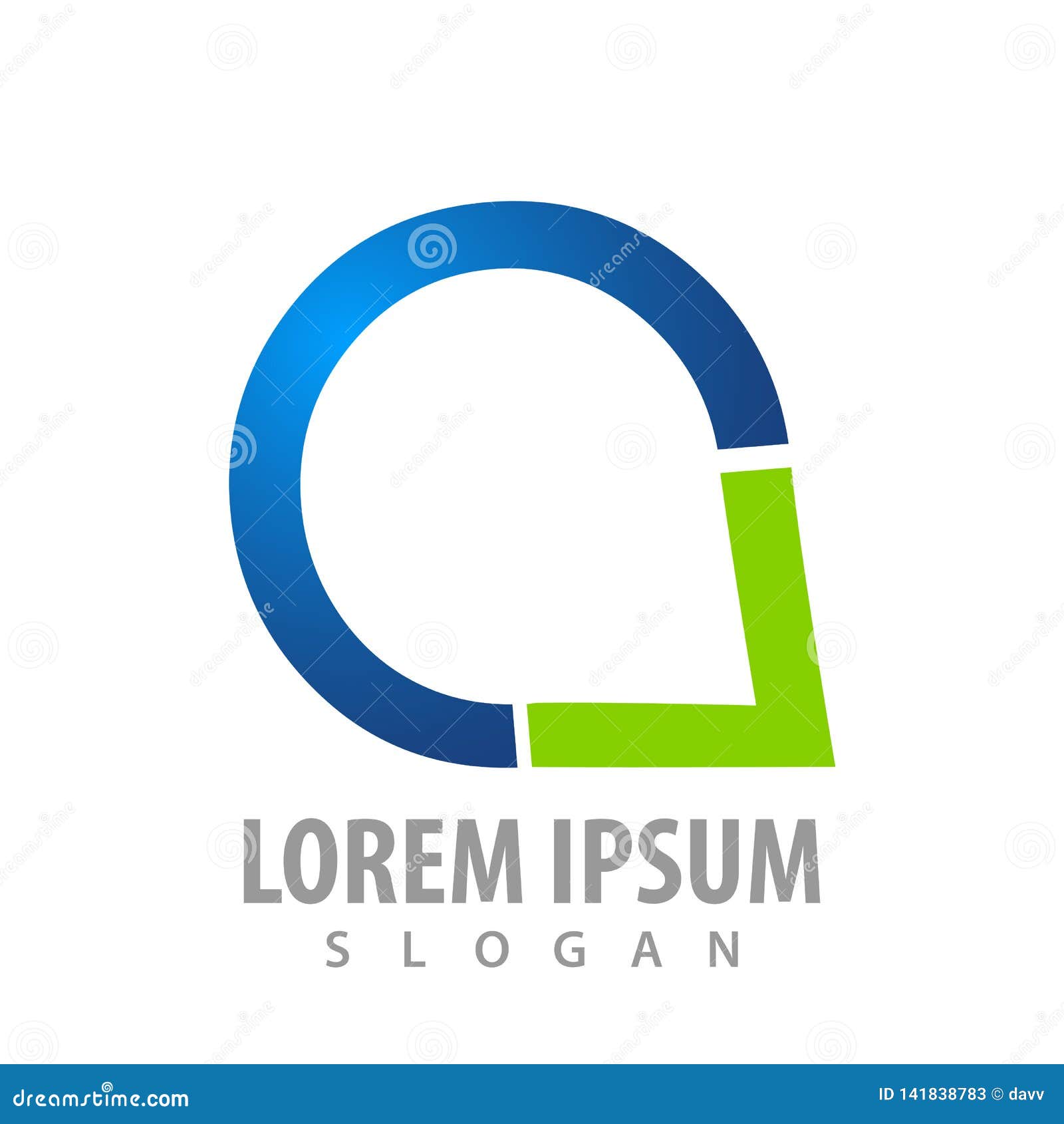 Circle Angle Line Logo Concept Design. Symbol Graphic Template Element ...