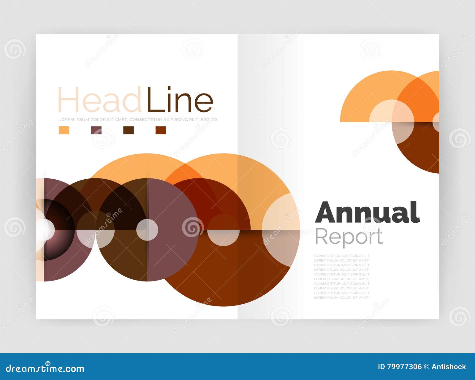 Circle Annual Report Templates, Business Flyers Stock Vector ...