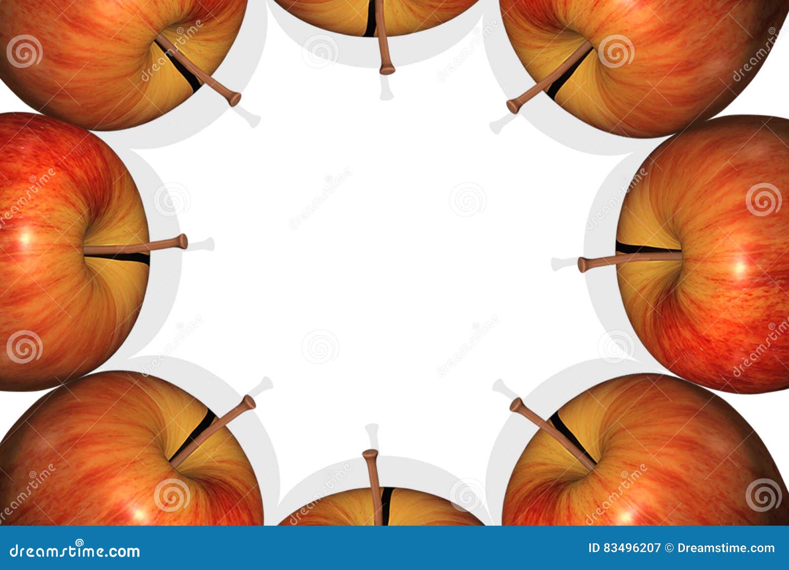 Circle of apples stock illustration. Illustration of healthy - 83496207