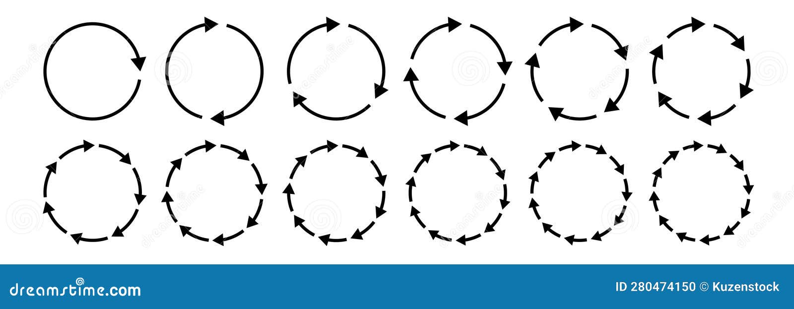 Web Circular Reloading Icon Repeat Loop Sign Recycle Play Again Button Royalty-Free Stock Image ...