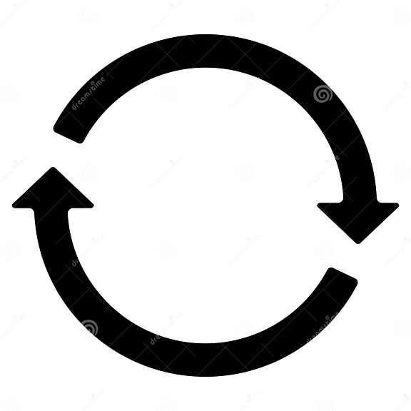 Circle Arrow Icon. Cycle, Resumption , Repeat Concept Stock ...