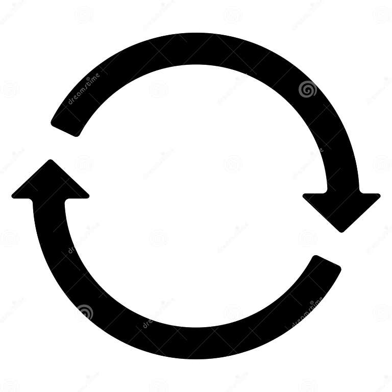 Circle Arrow Icon. Cycle, Resumption , Repeat Concept Stock ...