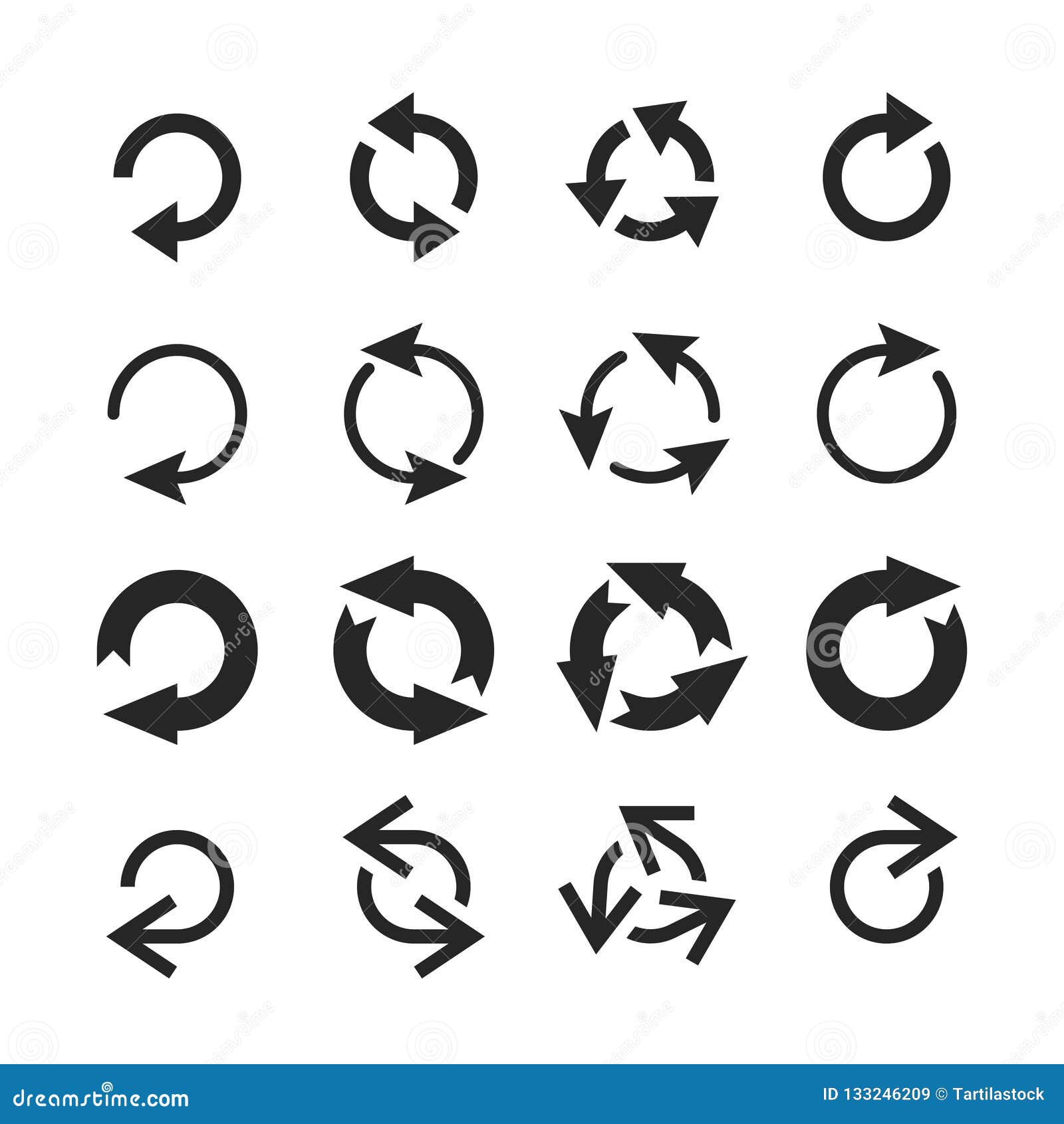 Circle Arrow Icon. Refresh And Reload Arrow Icon. Rotation Vector ... Circle Arrow Icon. Refresh And Reload Arrow Icon. Rotation Vector ...