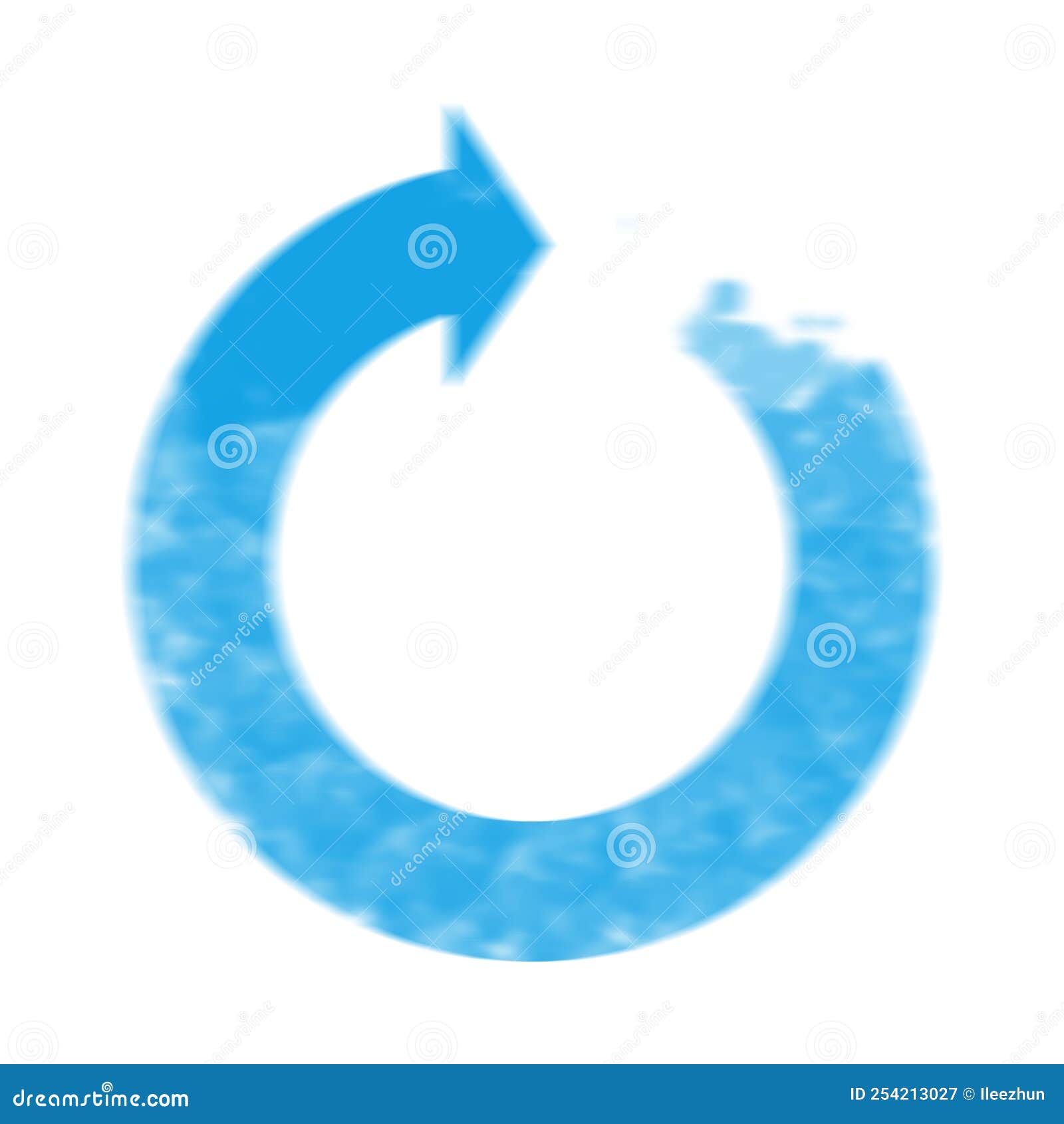 Circle Arrow Loading Blue stock illustration. Illustration of isolated ...