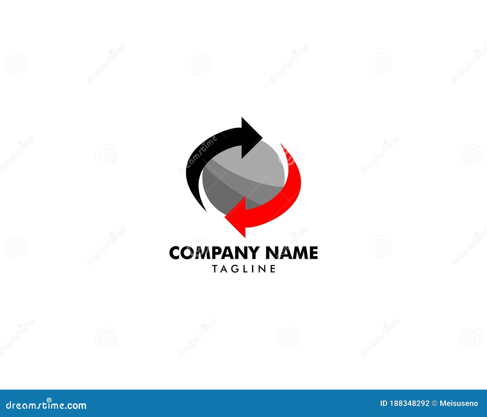 Circle Arrow Logo Template Vector Design Stock Vector - Illustration of ...