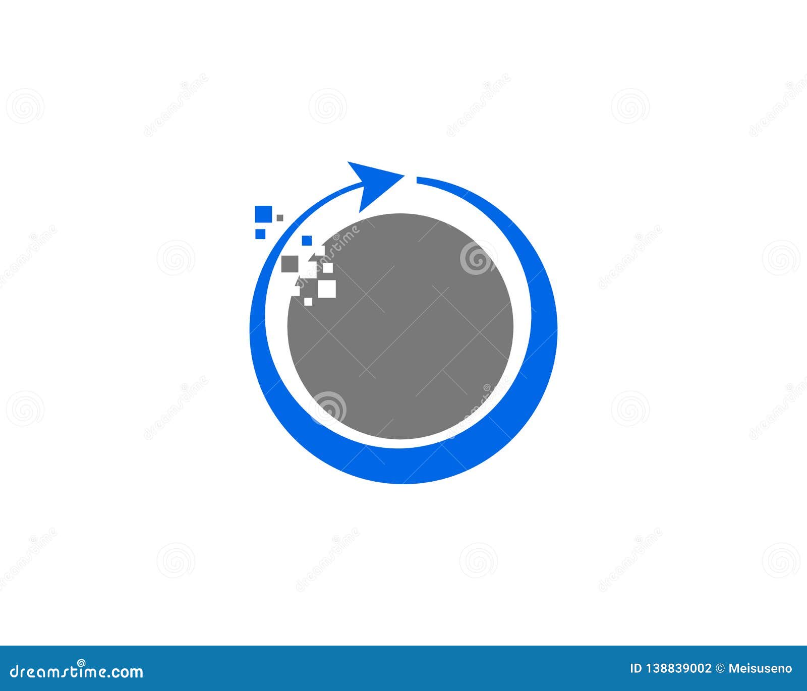 Circle Arrow Logo Template Vector Design Stock Vector - Illustration of ...