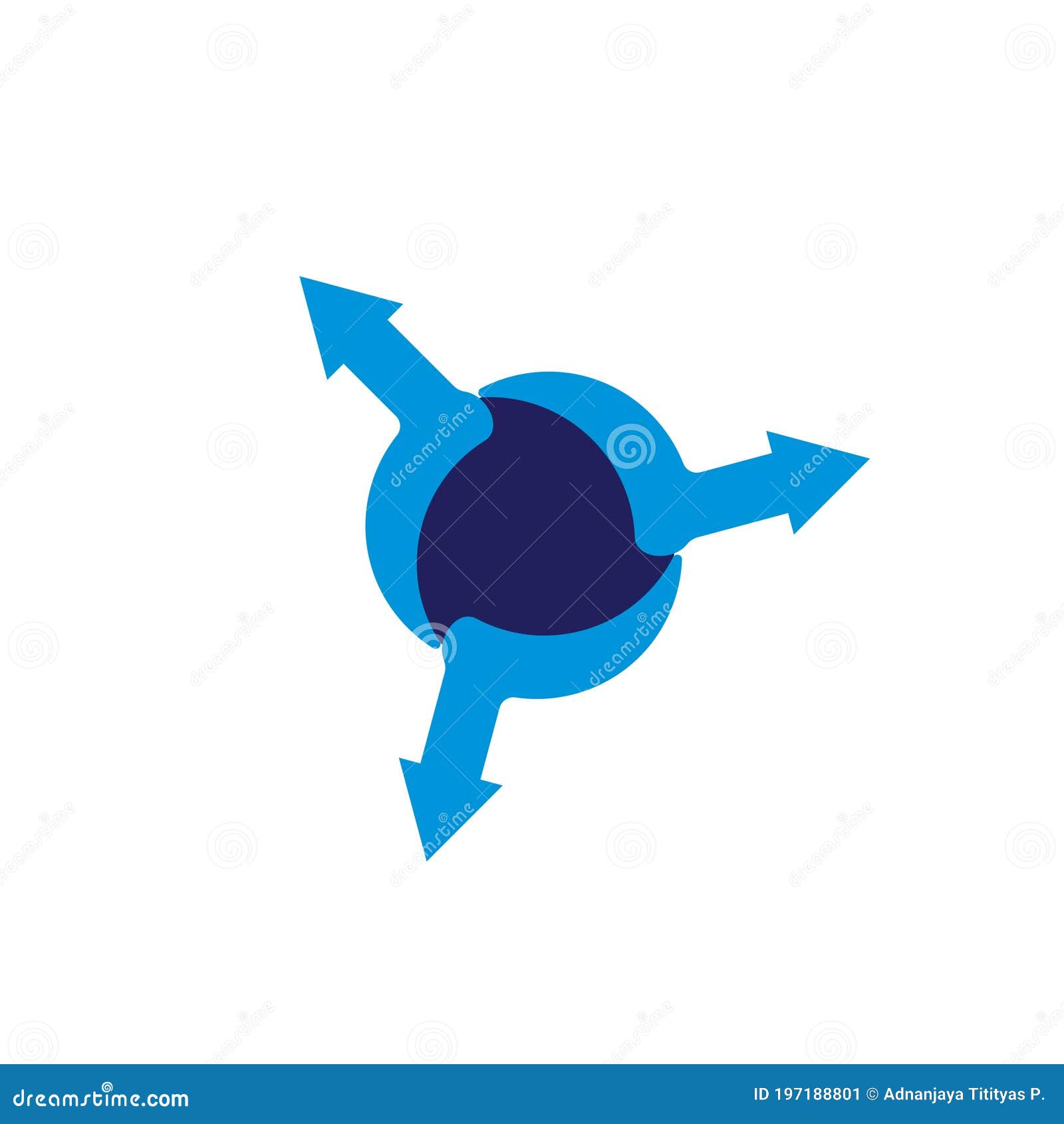 Circle Arrow Spread Global Icon Vector Stock Vector - Illustration of ...