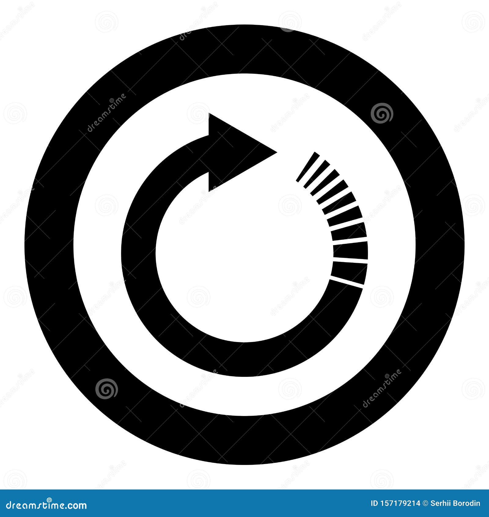 Circle Arrow with Tail Effect Circular Arrows Refresh Update Concept ...