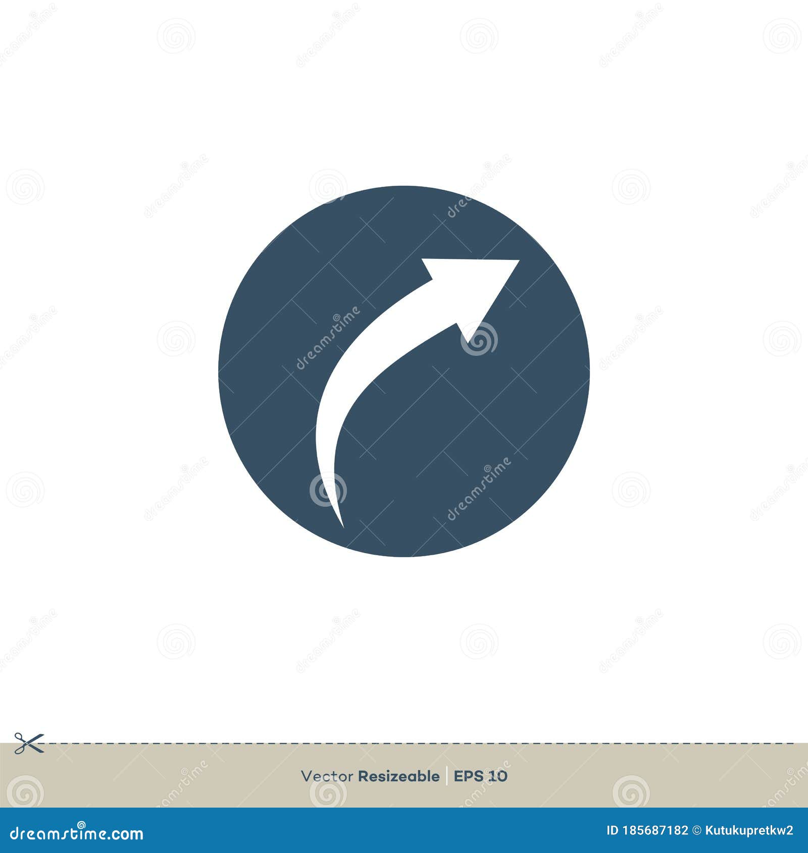 Circle and Arrow Vector Logo Template Illustration Design. Vector EPS ...
