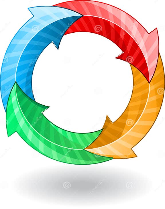 Circle arrows stock vector. Illustration of join, connection - 21621631