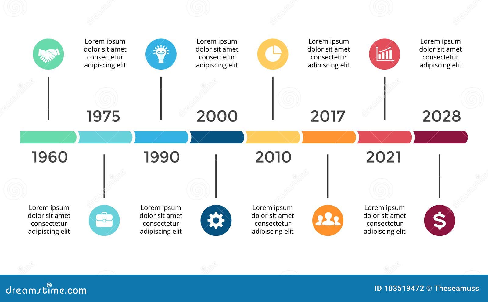Vector Arrows Circles Timeline Infographic, Diagram Chart, Graph ...
