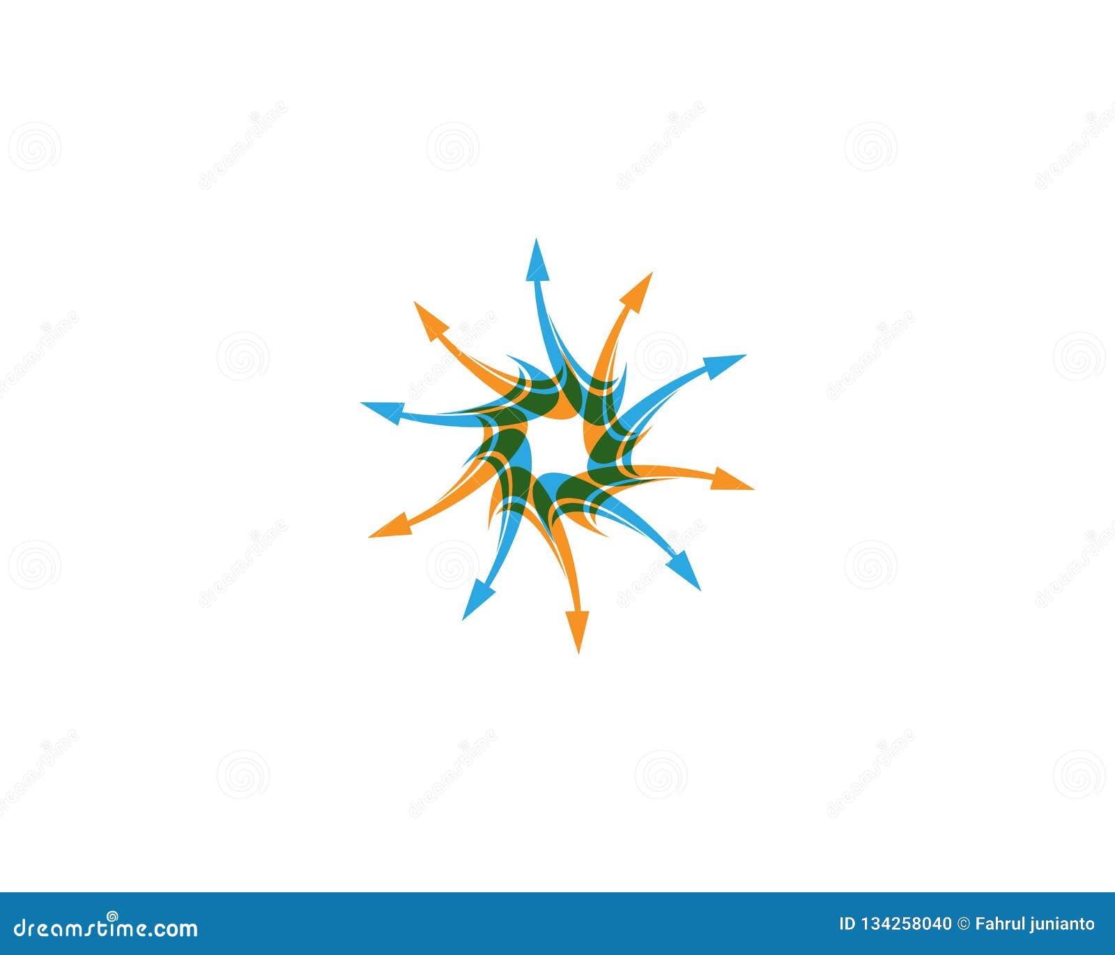 Circle Arrows Logo Template Stock Vector - Illustration of focus ...