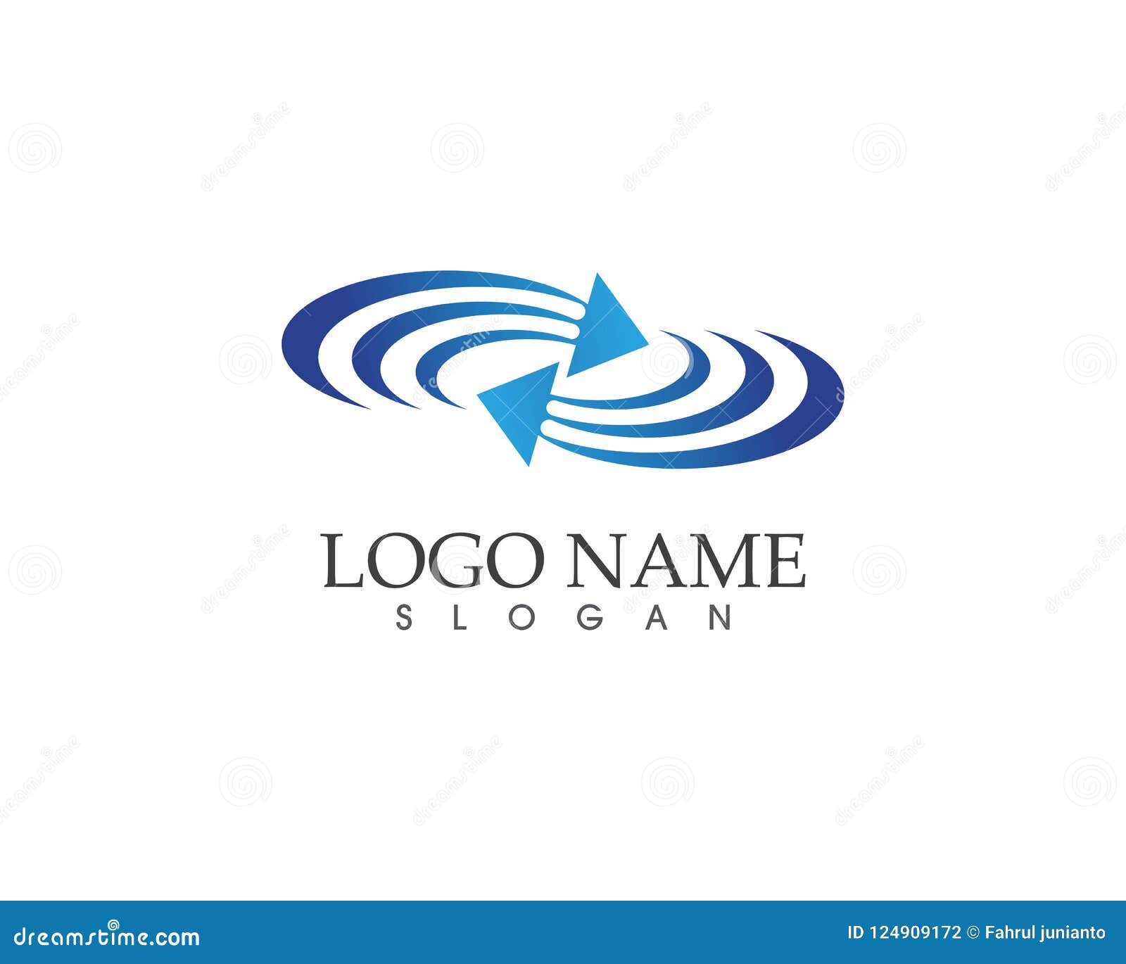 Circle Arrows Logo Vector Template Stock Illustration - Illustration of ...