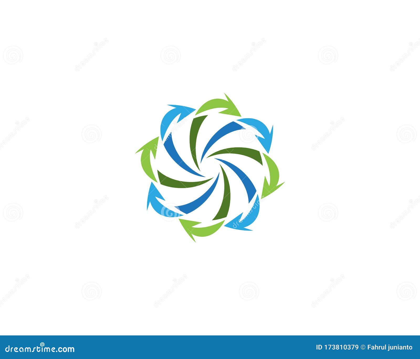Circle Arrows Logo Vector Template Stock Vector - Illustration of exact ...