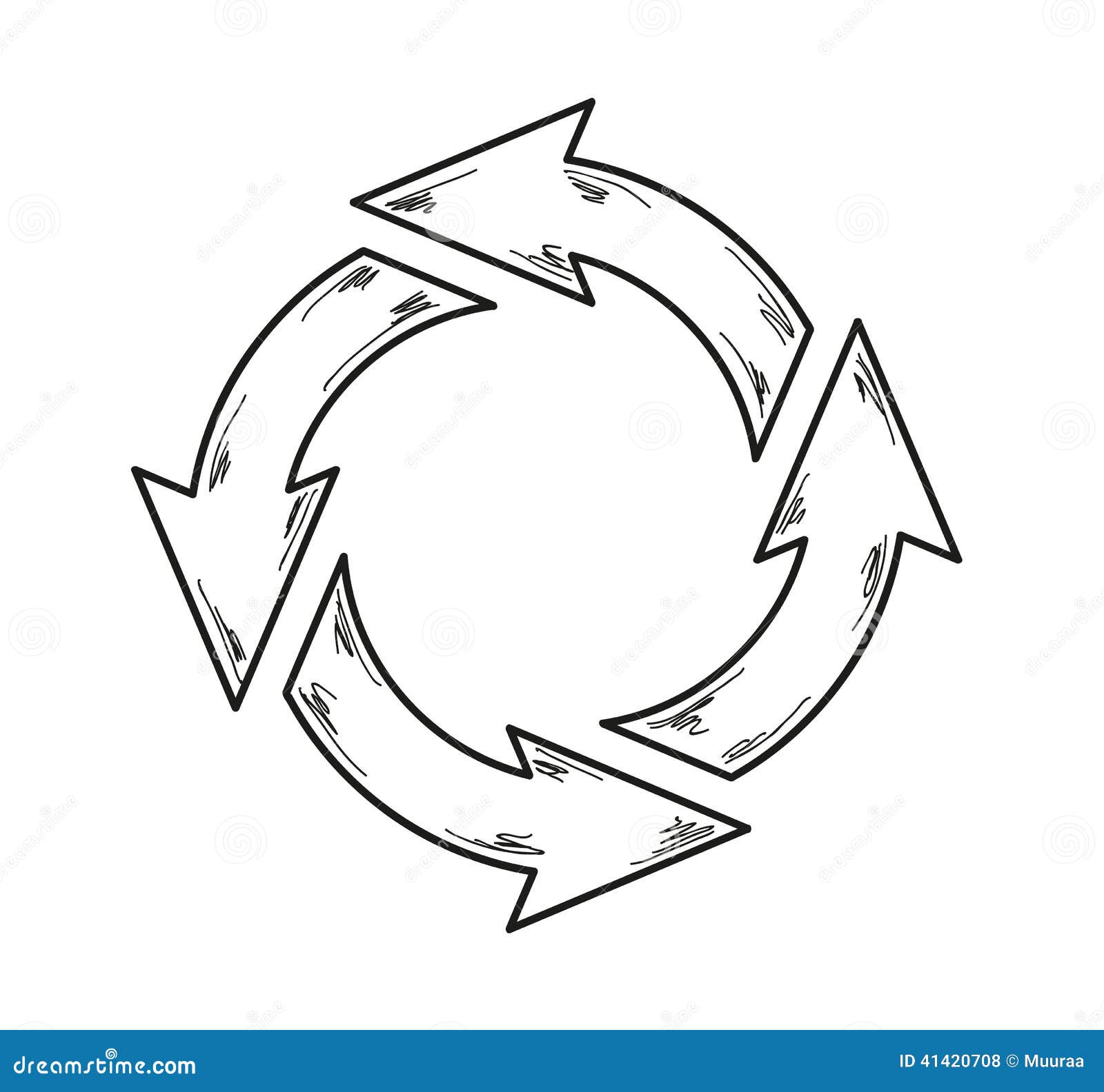 Circle arrows stock vector. Illustration of circulation - 41420708