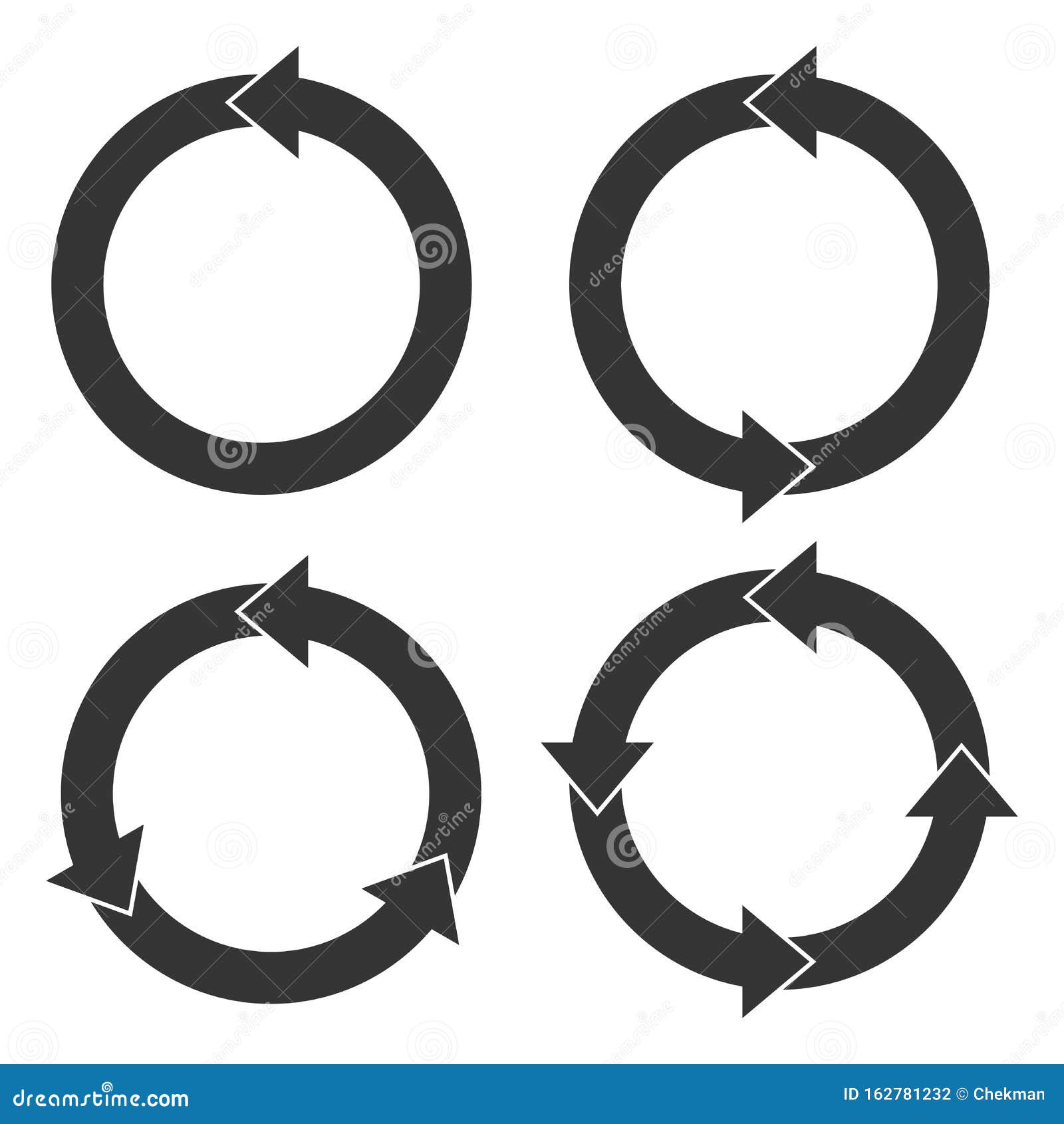 Circle arrows - vector stock illustration. Illustration of information ...