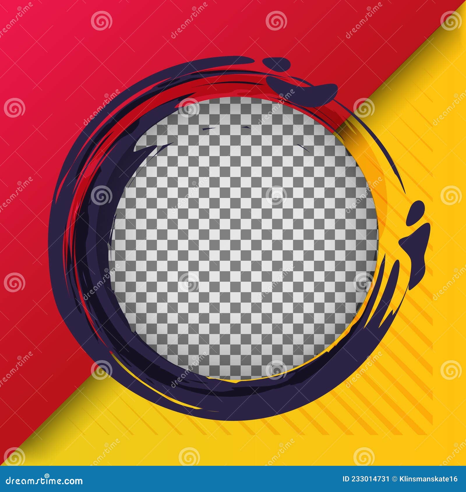 Circle Art Frame Design Template Stock Vector - Illustration of banner ...