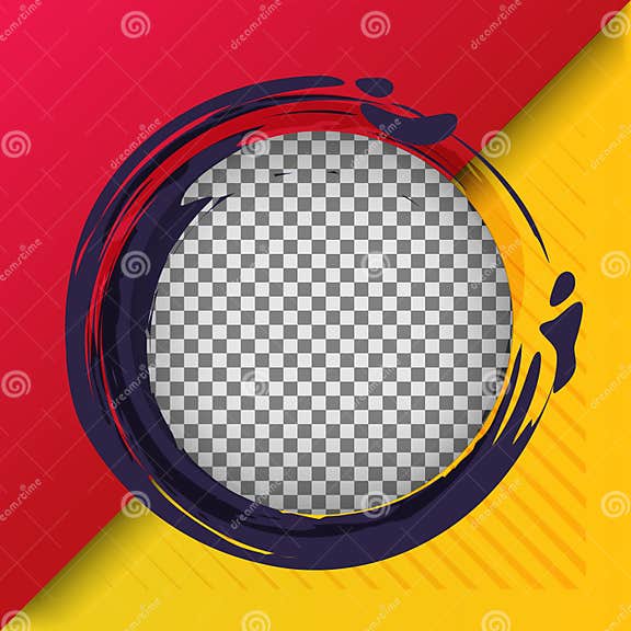 Circle Art Frame Design Template Stock Vector - Illustration of banner ...