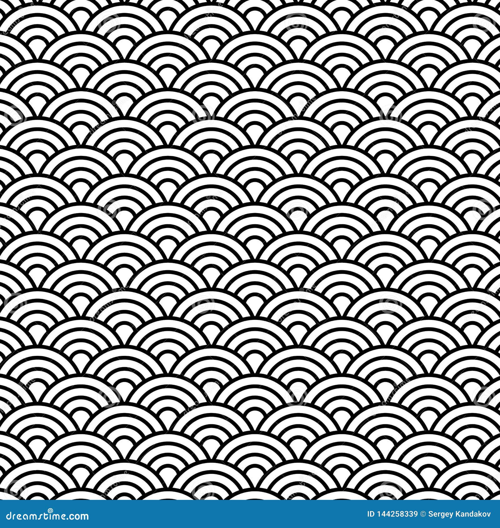 Circle Asian Seamless Pattern Stock Vector - Illustration of simple ...