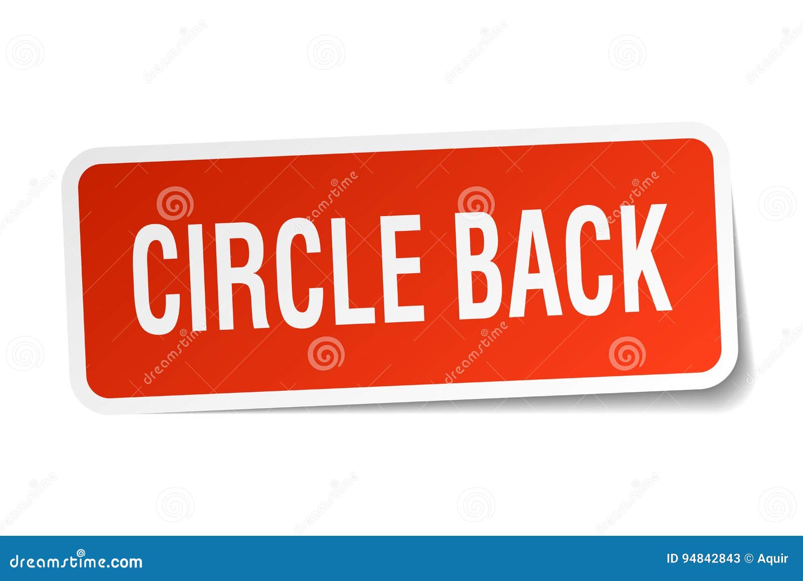 Circle back square sticker stock vector. Illustration of banner - 94842843