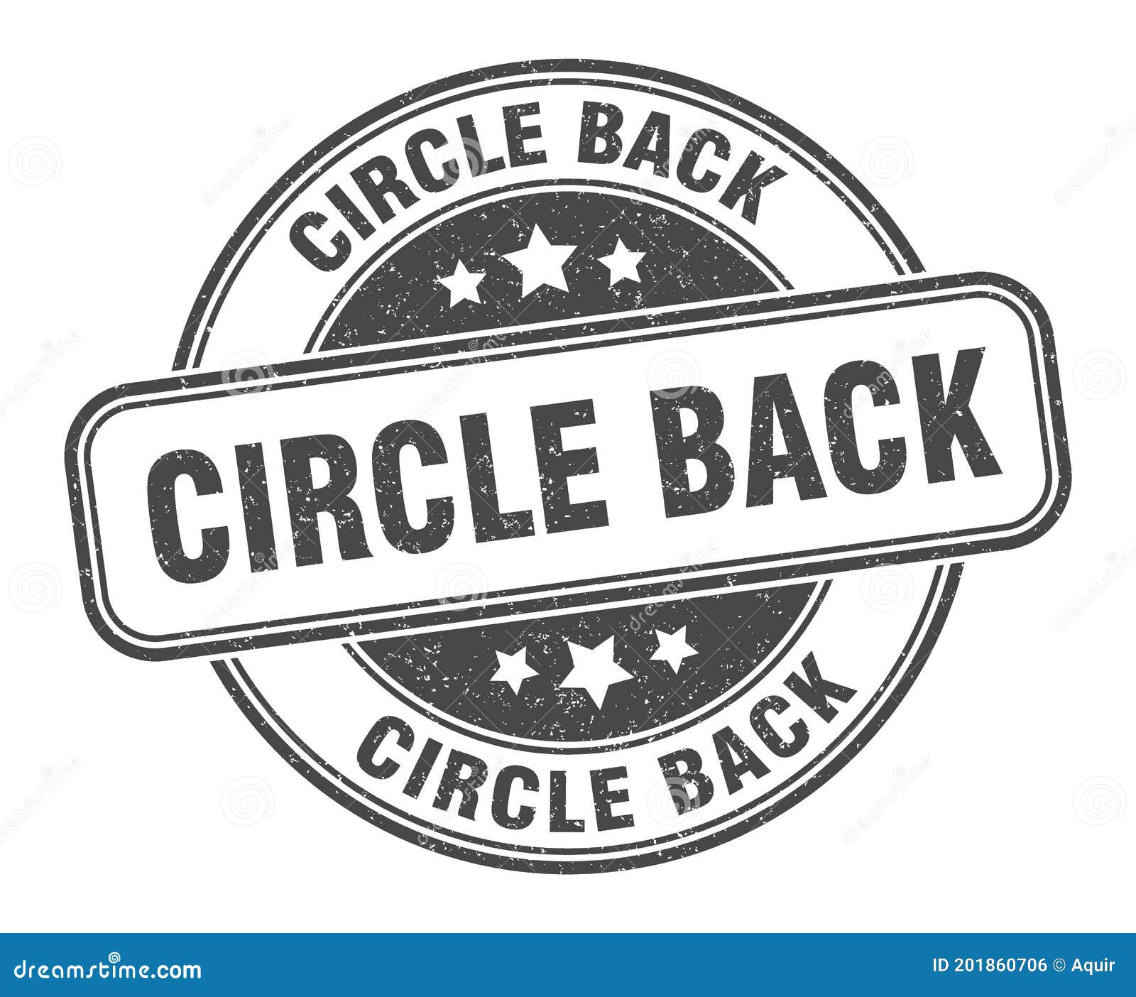 Circle Back Stamp. Circle Back Round Grunge Sign Stock Vector ...