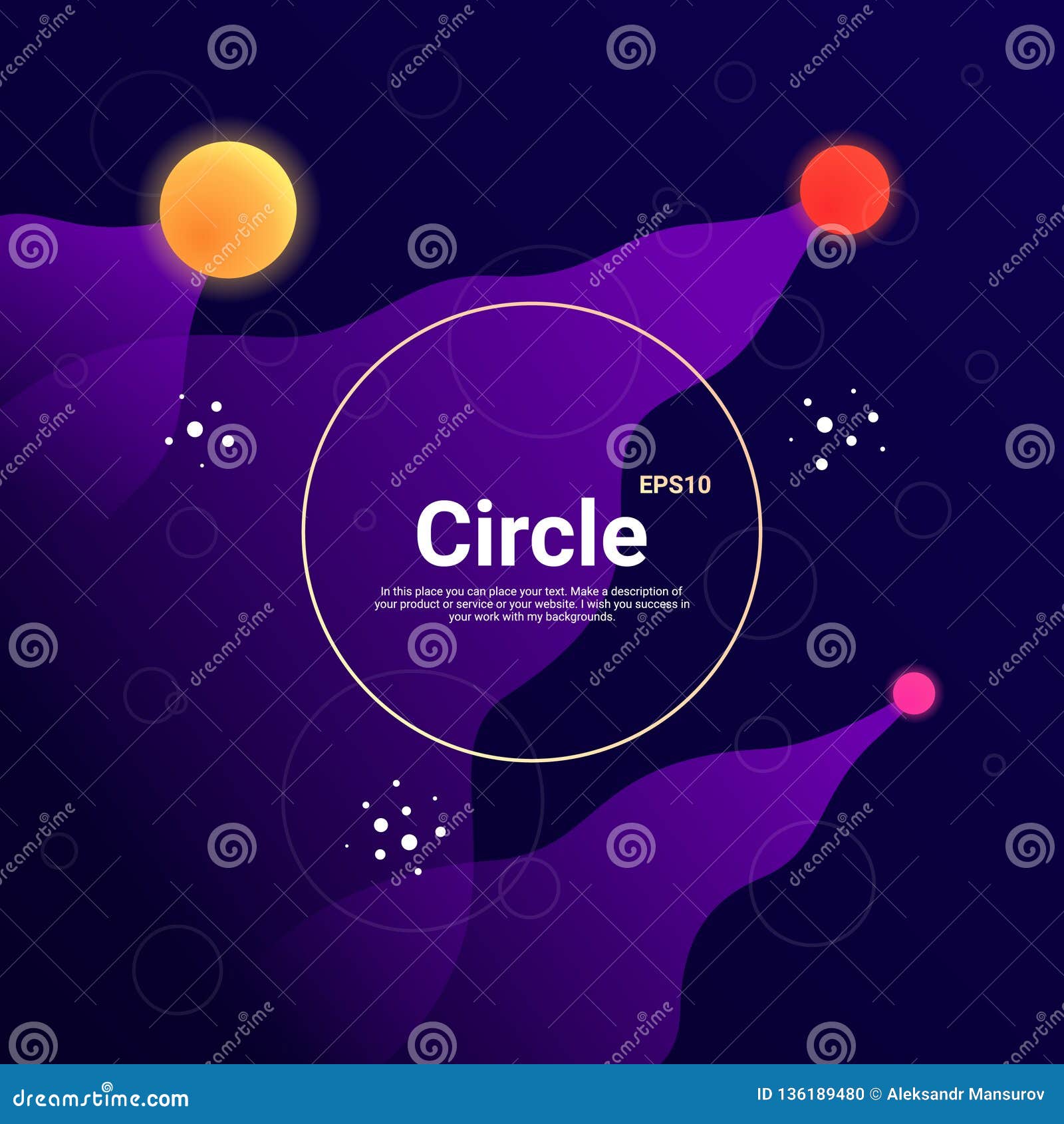 Circle background stock vector. Illustration of triangle - 136189480