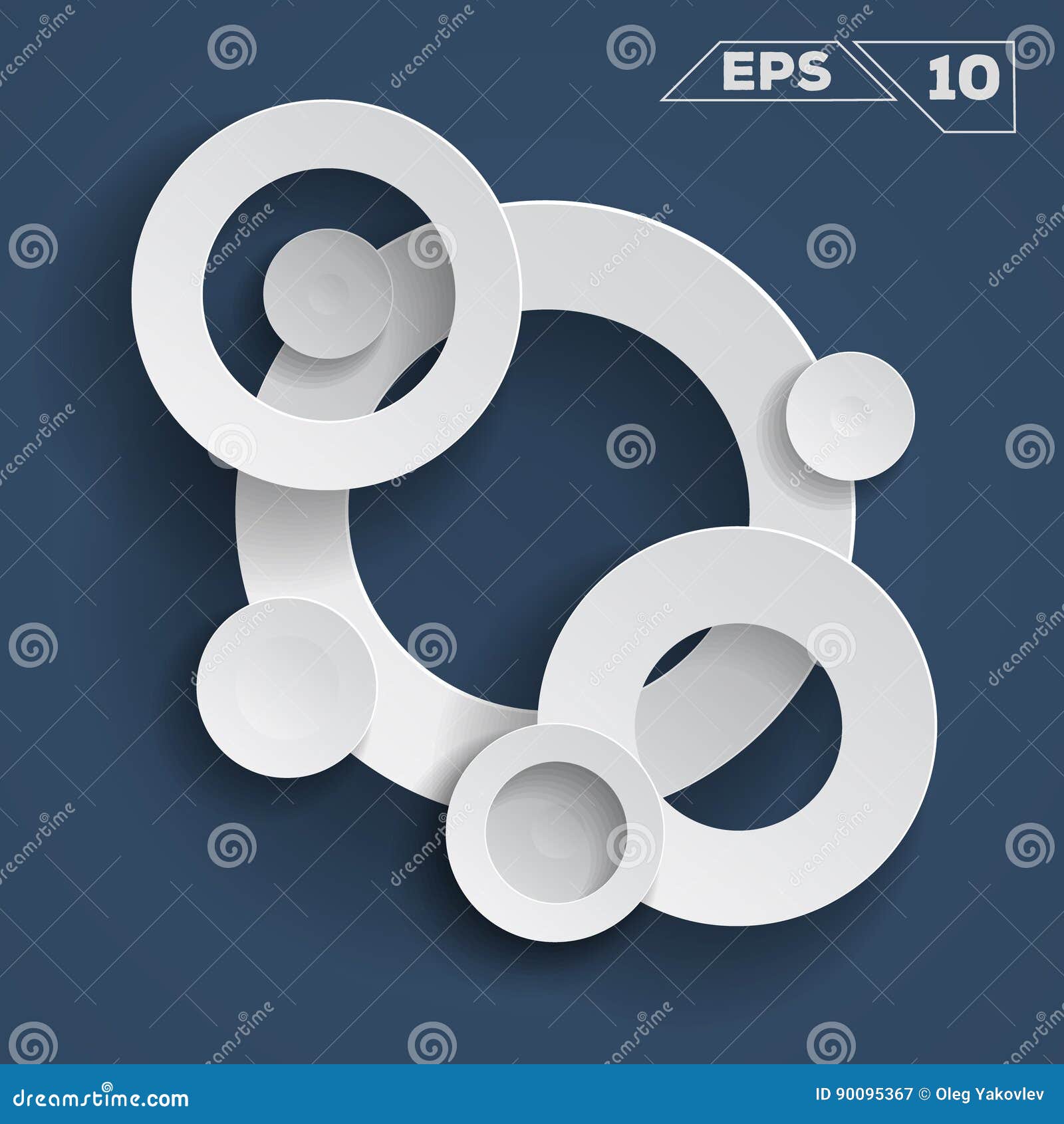 Circle Background Flat Design Stock Vector - Illustration of label ...