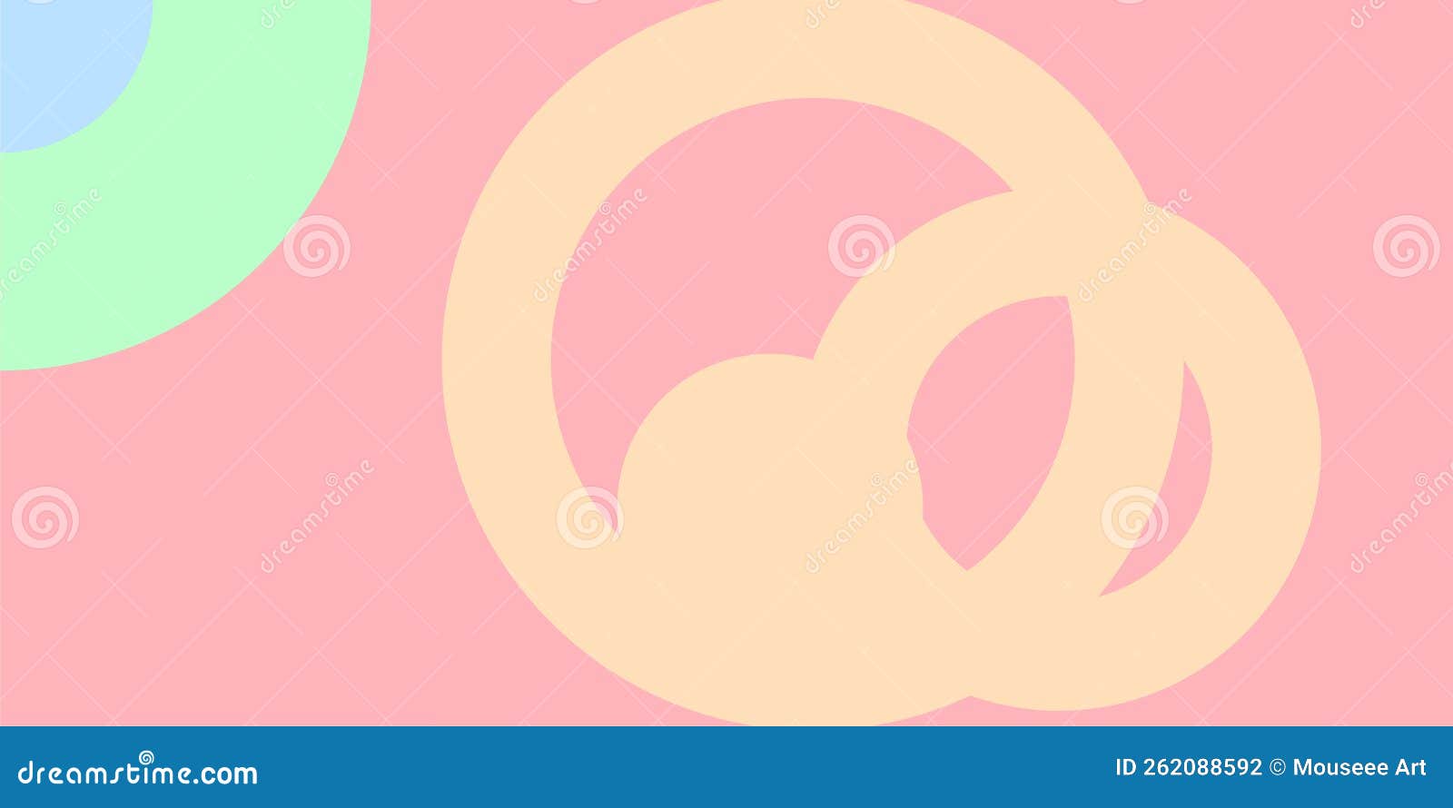 Circle Background with Pastel Colors Stock Illustration - Illustration ...