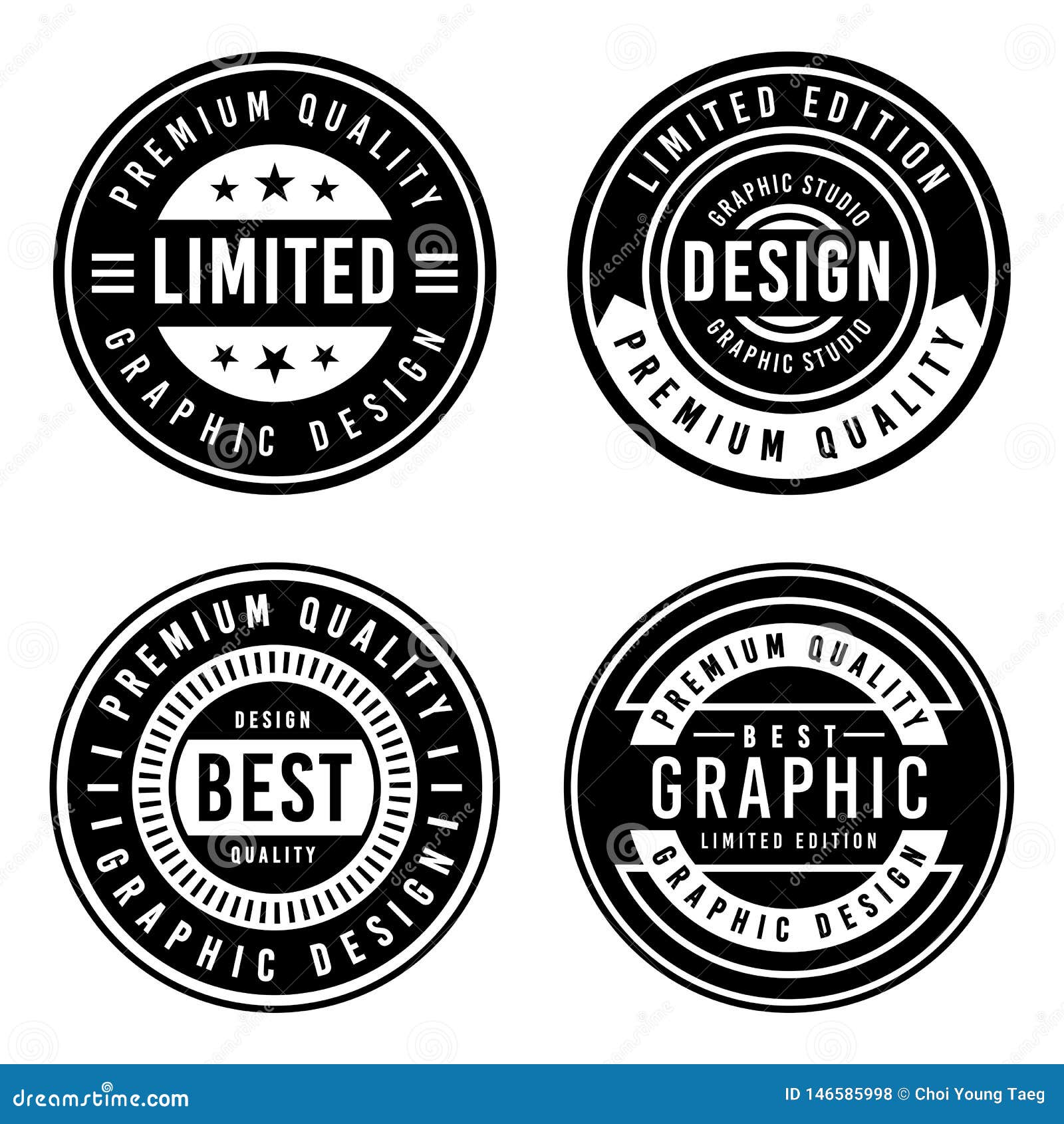 CIRCLE BADGE SET - VECTOR stock vector. Illustration of original ...