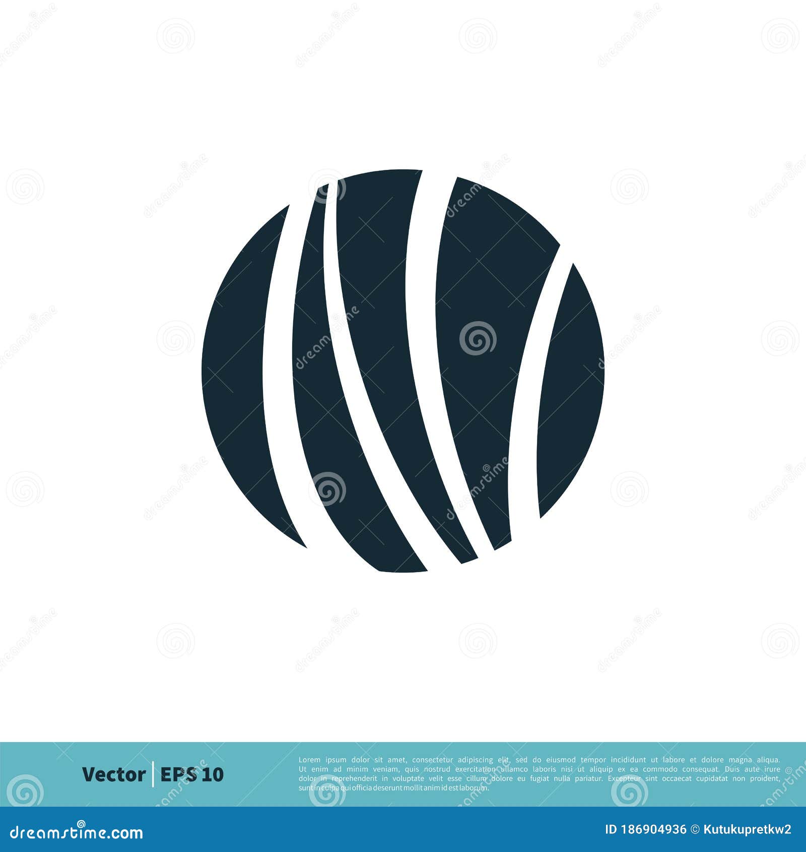 Circle Ball / Earth, Globe Icon Vector Logo Template Illustration ...