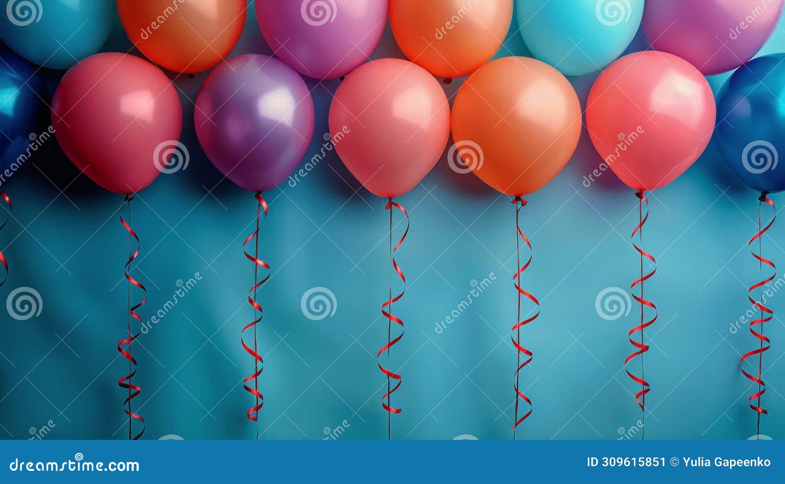 Circle of Balloons stock image. Image of gathering, helium - 309615851