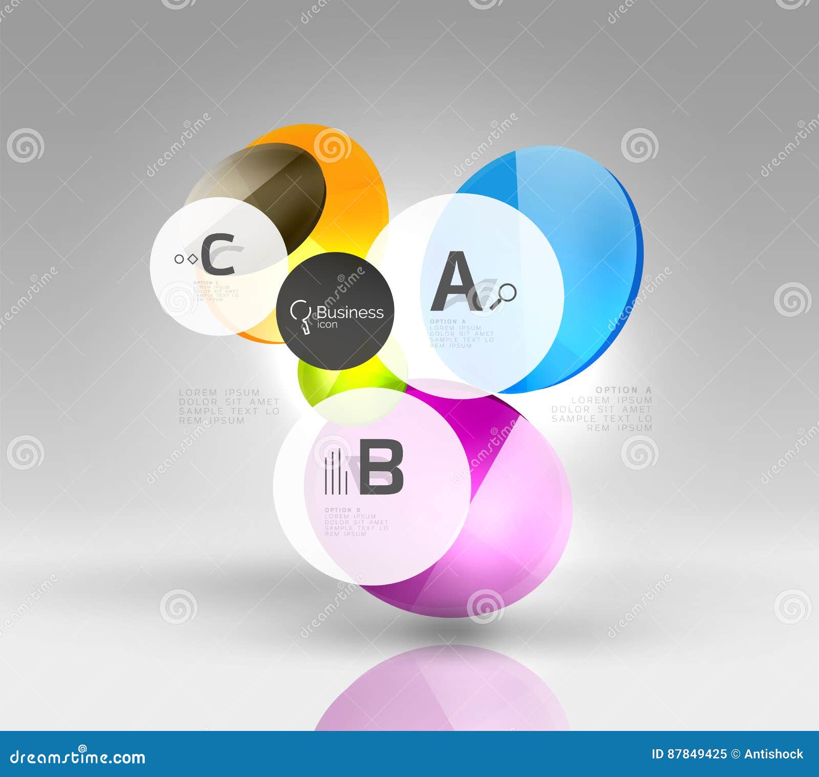 Circle banner template stock illustration. Illustration of colorful ...