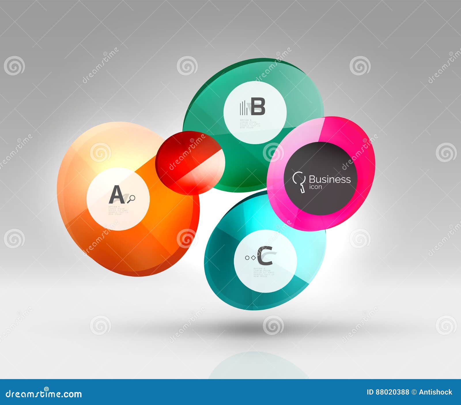 Circle banner template stock illustration. Illustration of brochure ...