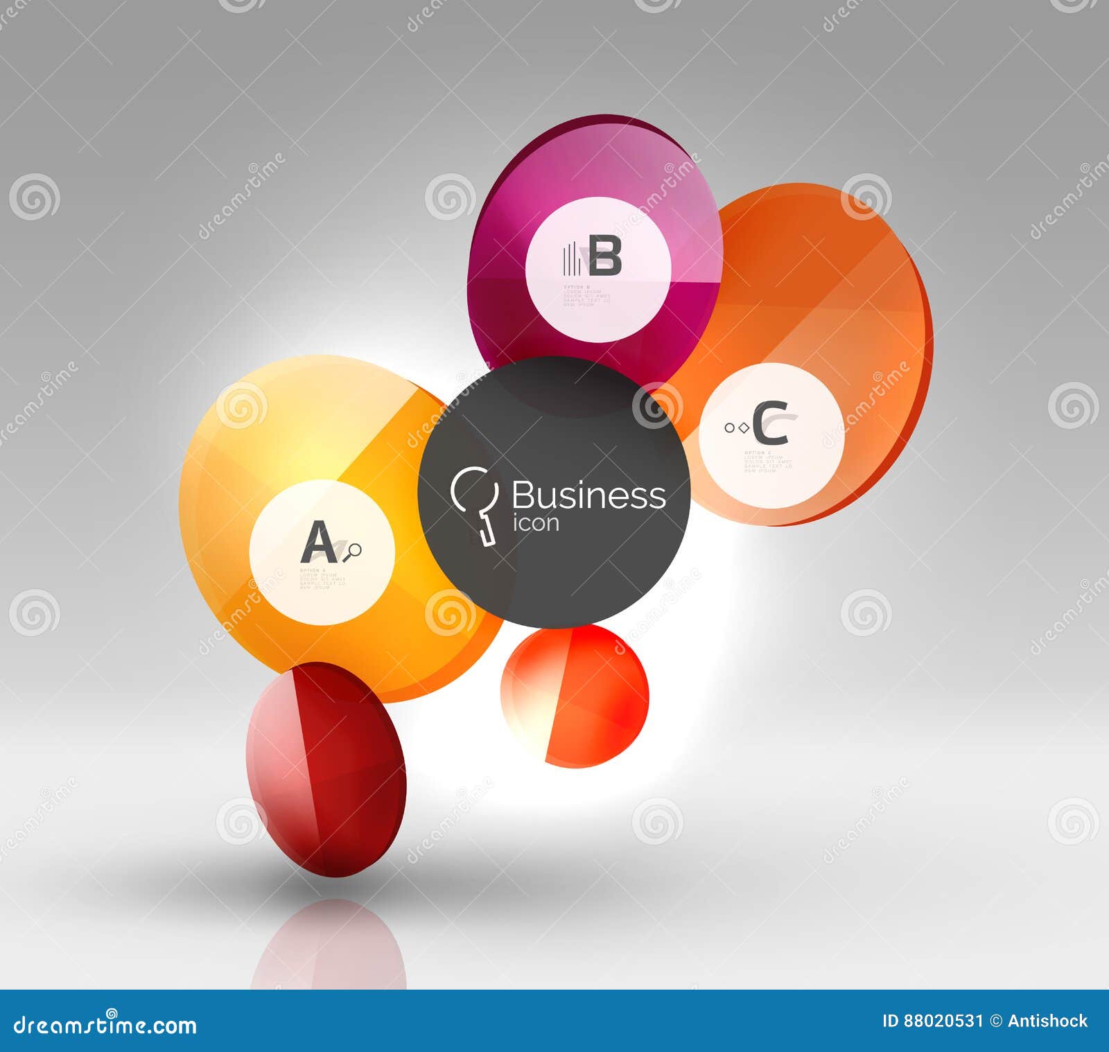 Circle banner template stock illustration. Illustration of abstract ...