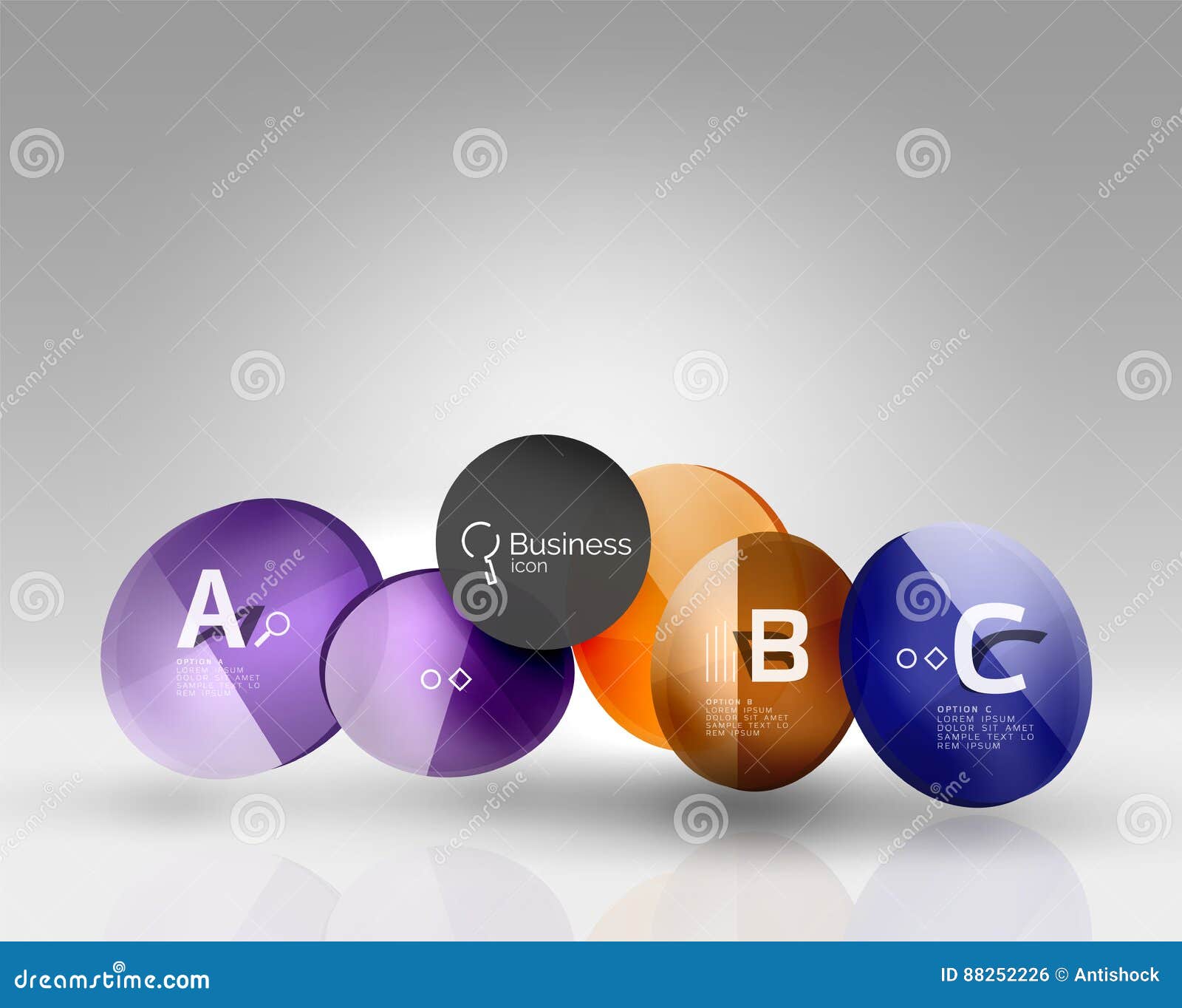 Circle banner template stock illustration. Illustration of graphic ...
