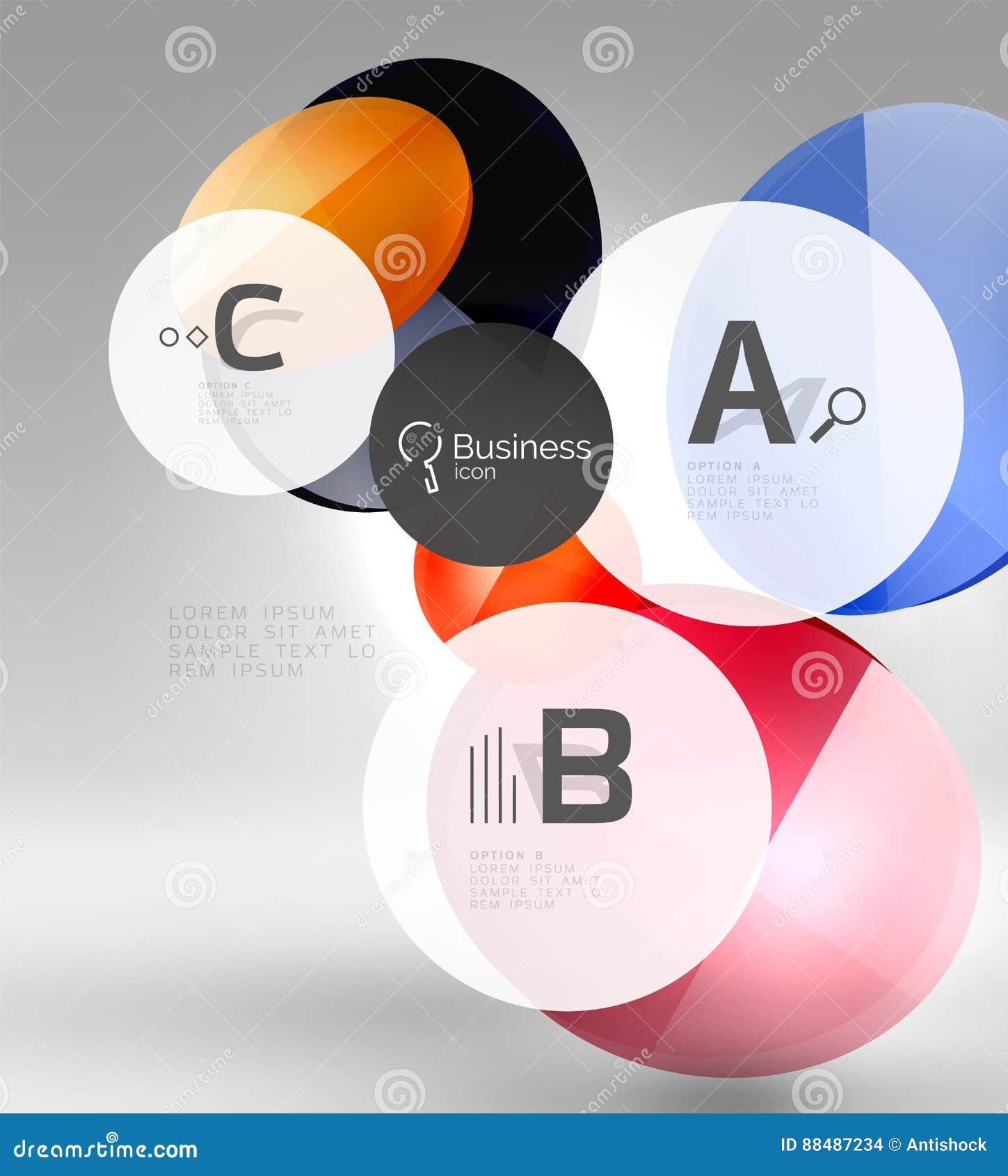 Circle banner template stock illustration. Illustration of colorful ...