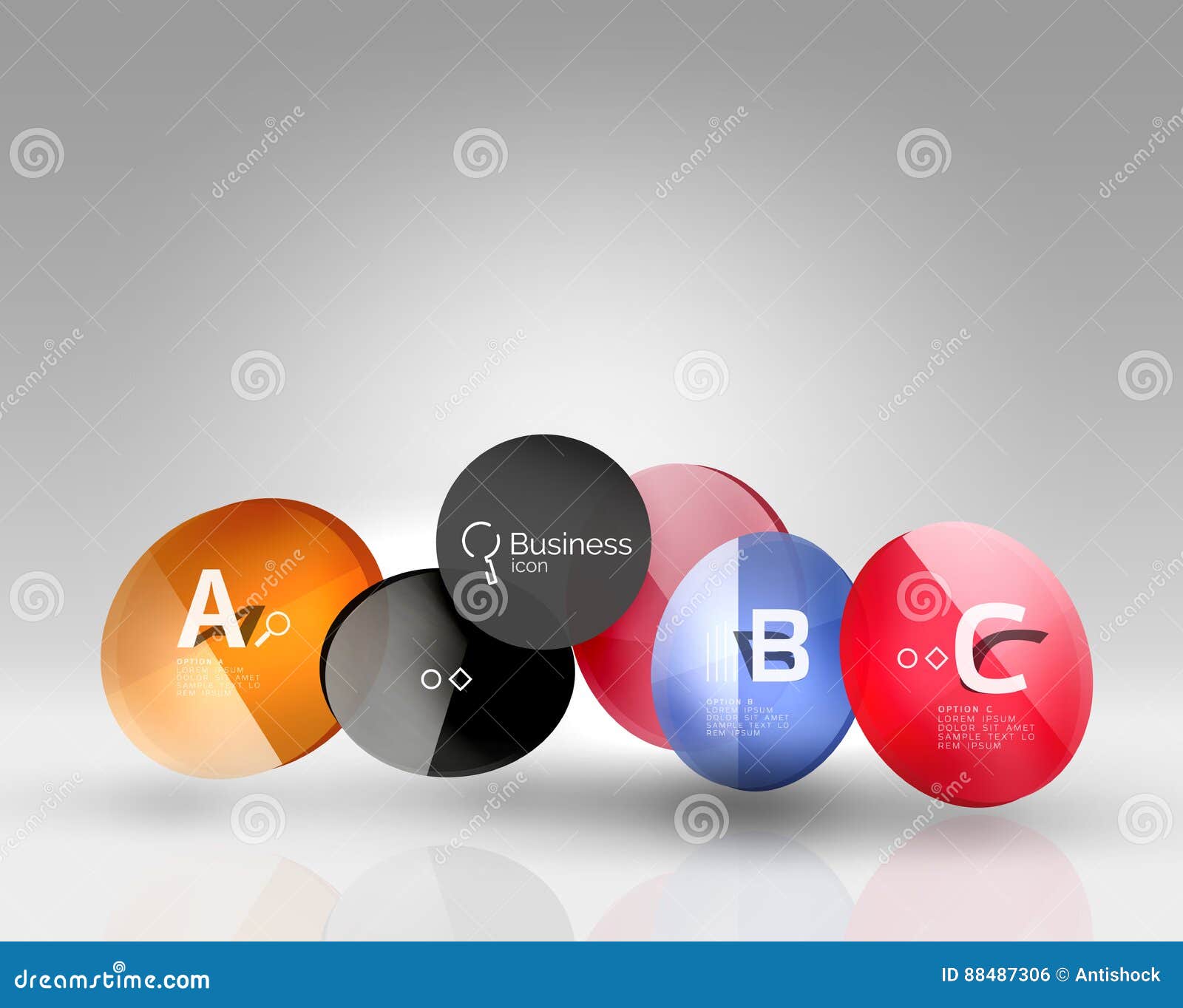 Circle banner template stock illustration. Illustration of design ...