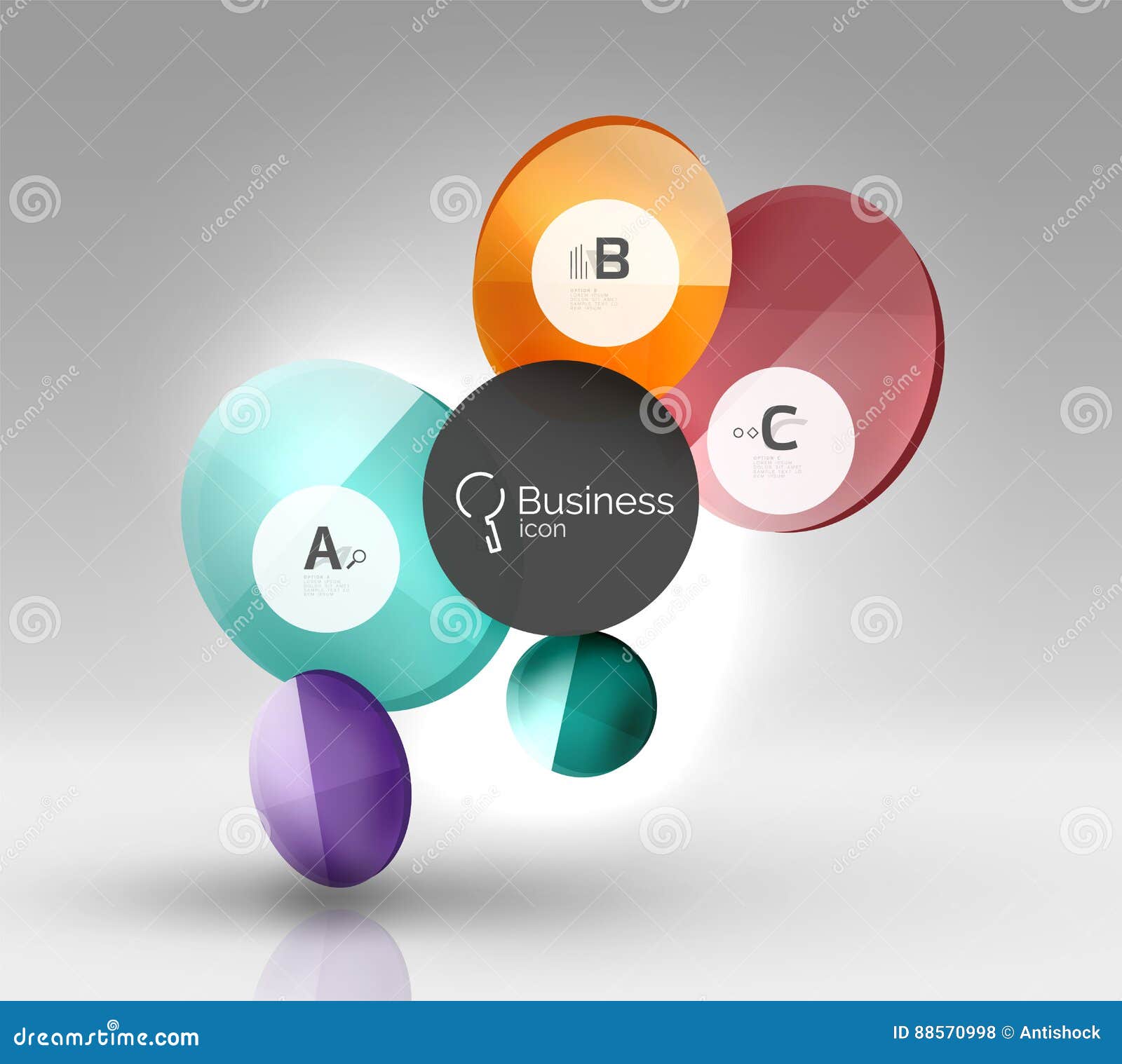 Circle banner template stock illustration. Illustration of abstract ...