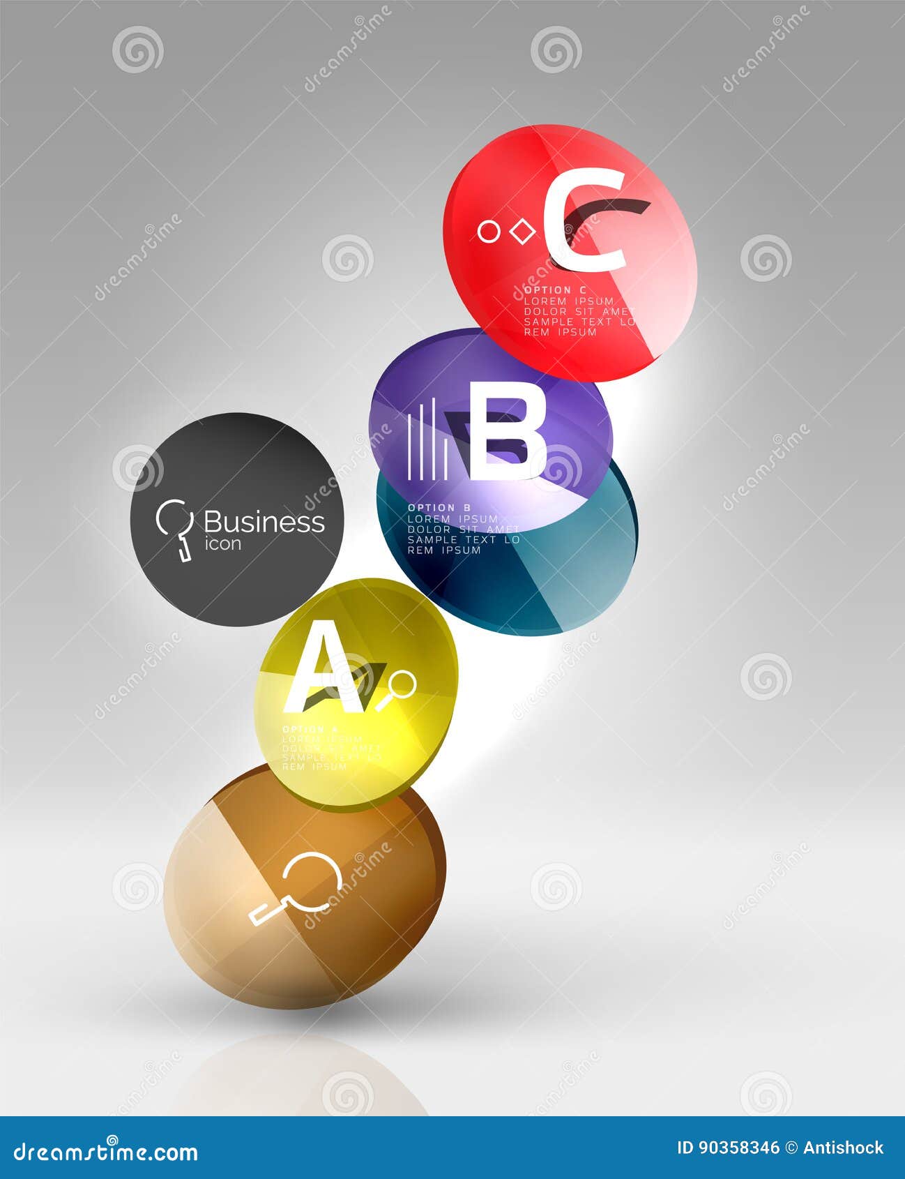 Circle banner template stock vector. Illustration of frame - 90358346