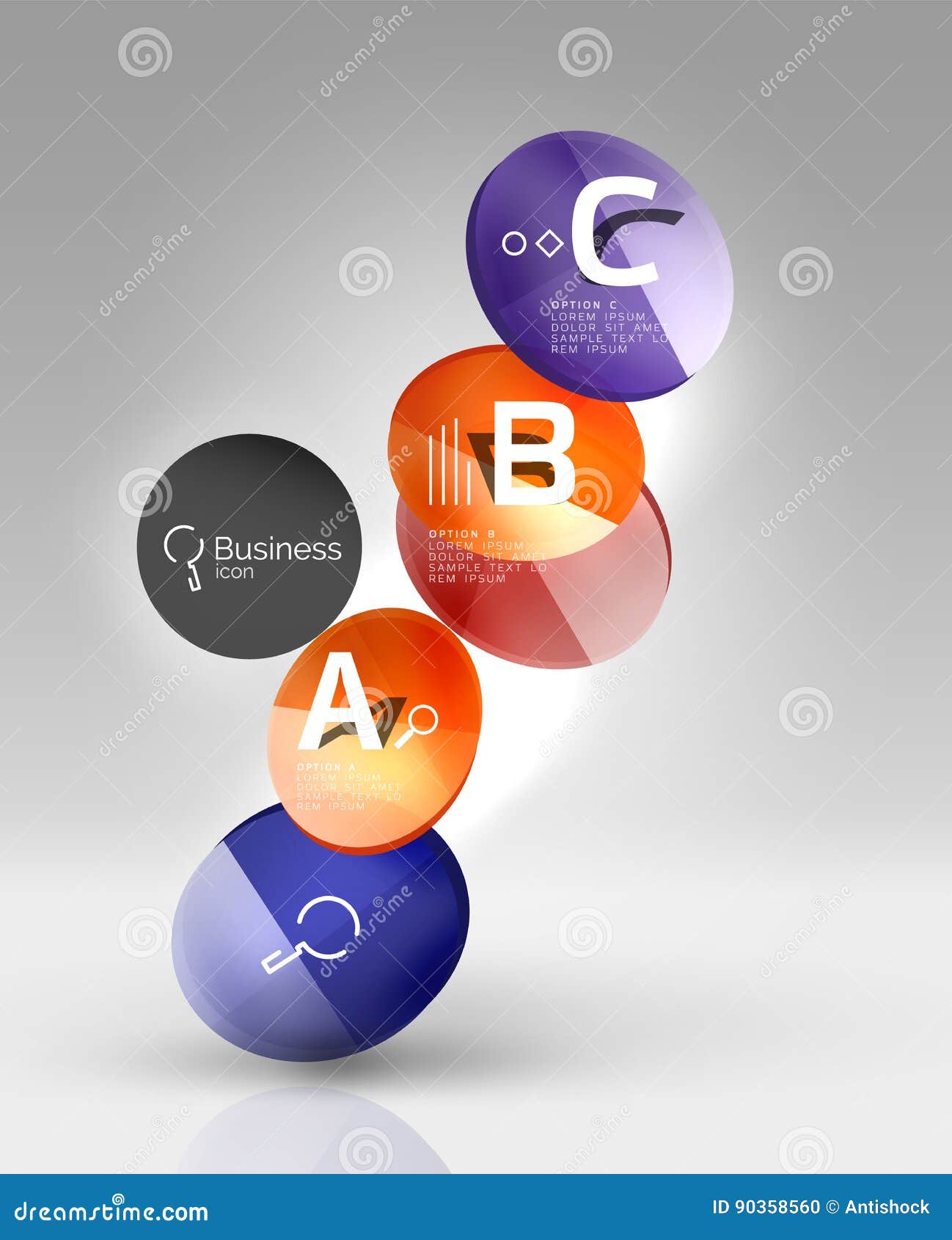 Circle banner template stock vector. Illustration of minimal - 90358560