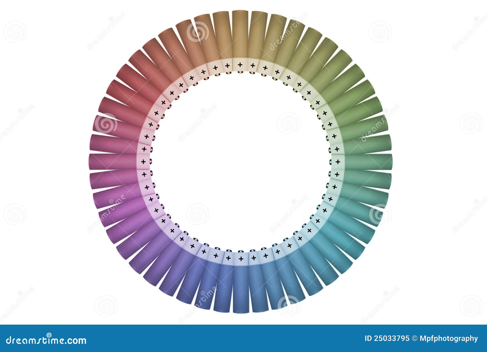 Circle of batteries stock illustration. Illustration of circle - 25033795