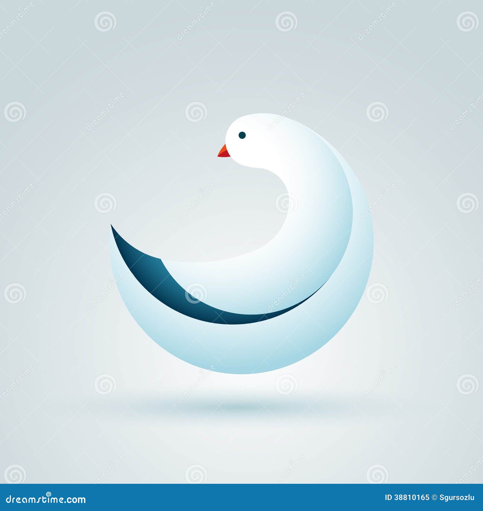 Circle Bird stock vector. Illustration of modern, creative - 38810165