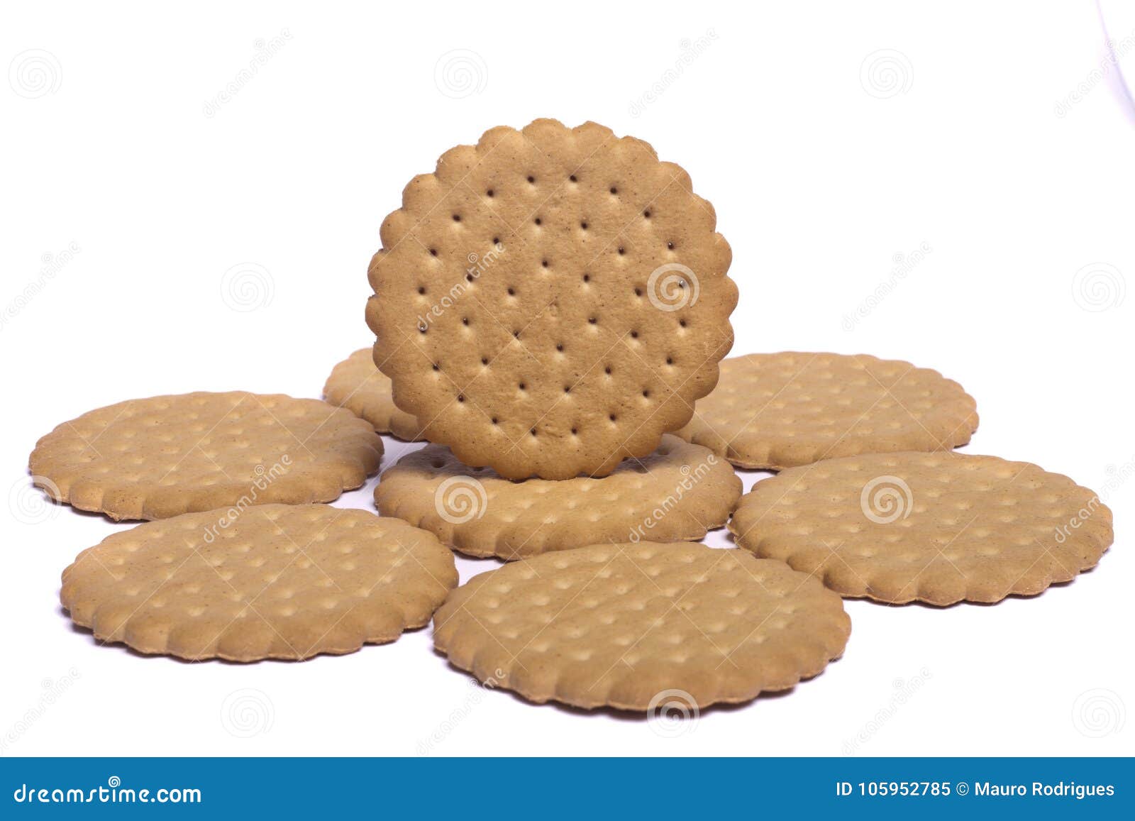 Circle of biscuits stock image. Image of delicious, background - 105952785