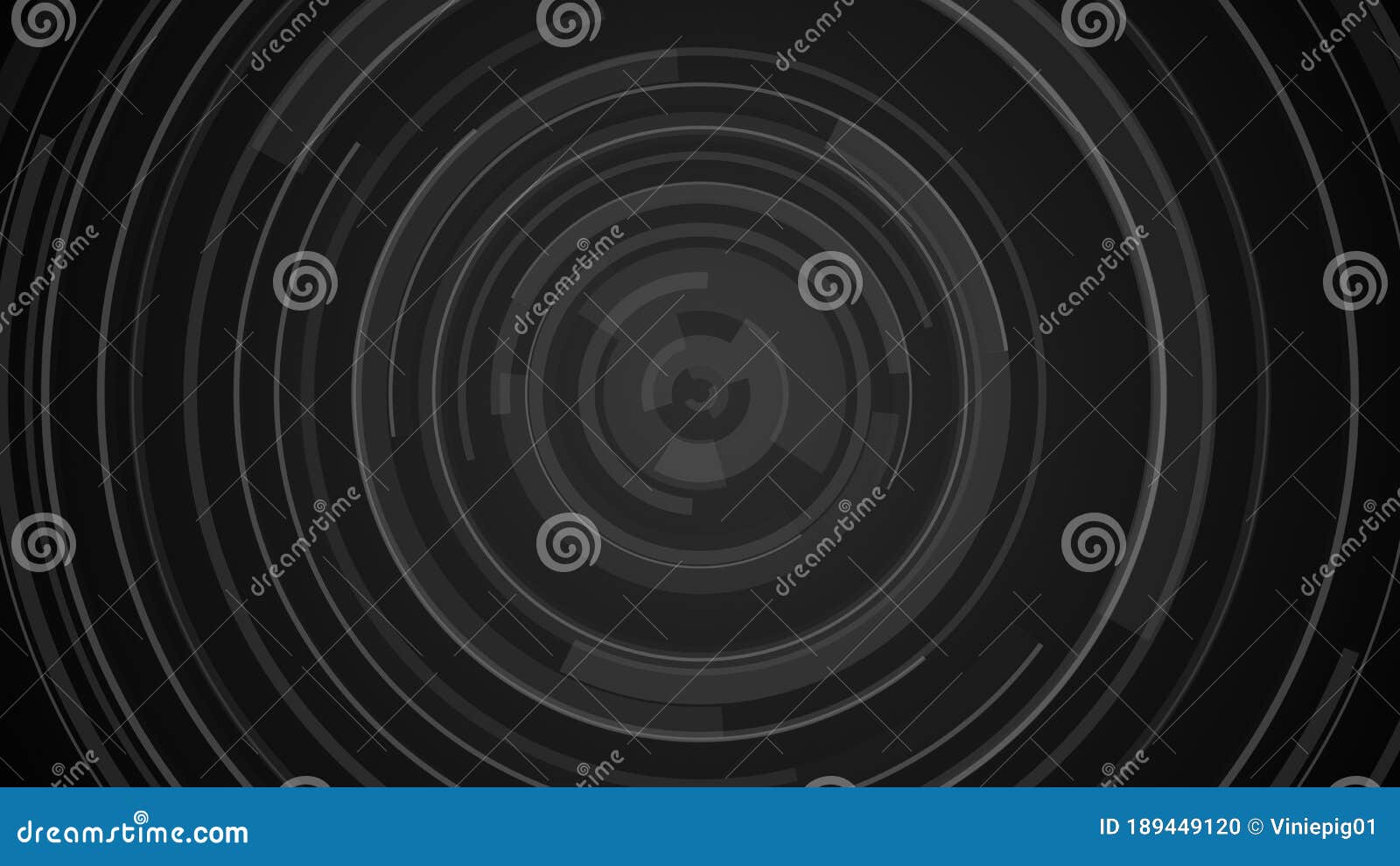Circle Black Gray Technology Hi-tech Dark Background. Stock ...