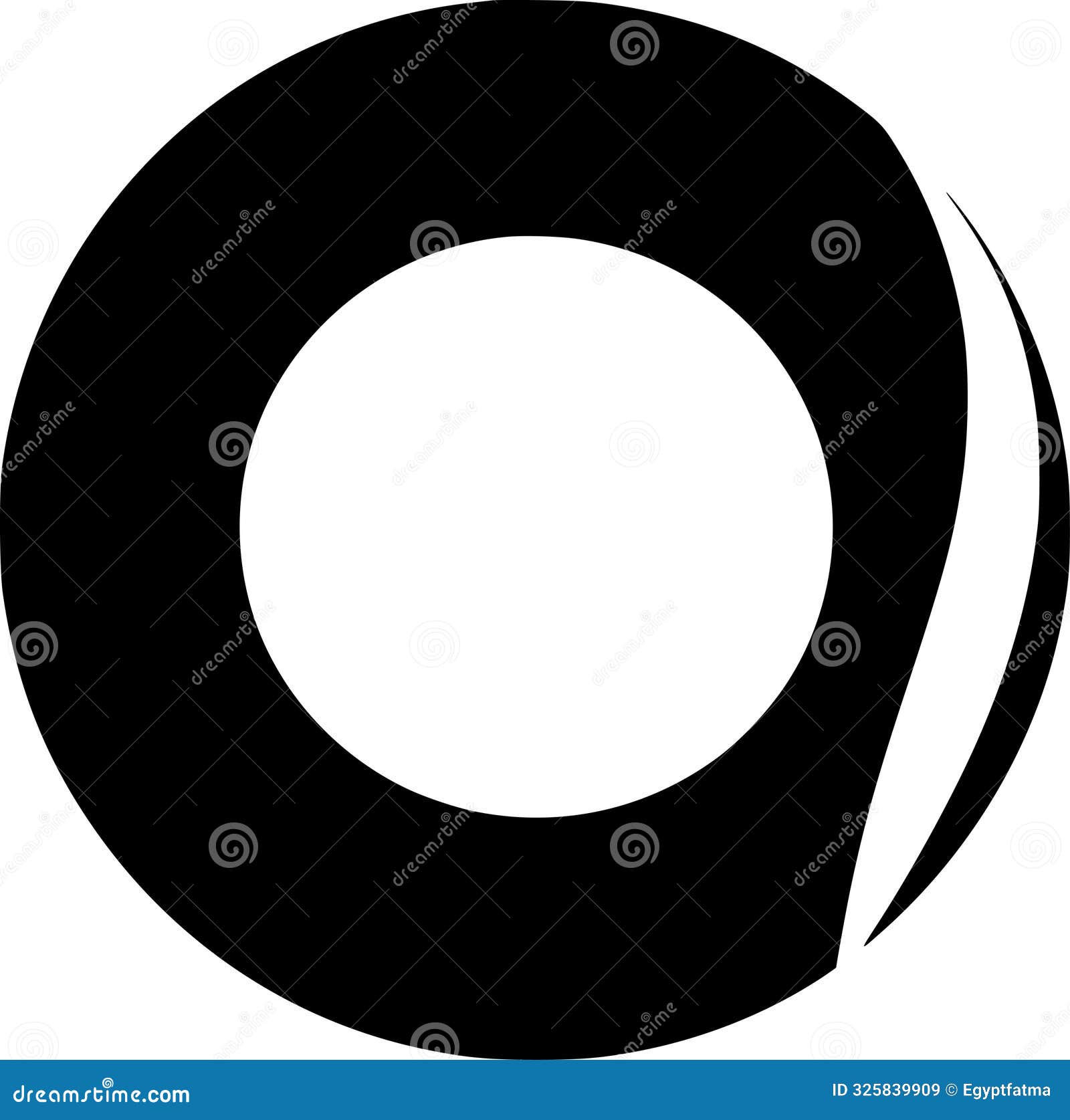 Circle - Black and White Vector Illustration Stock Illustration ...