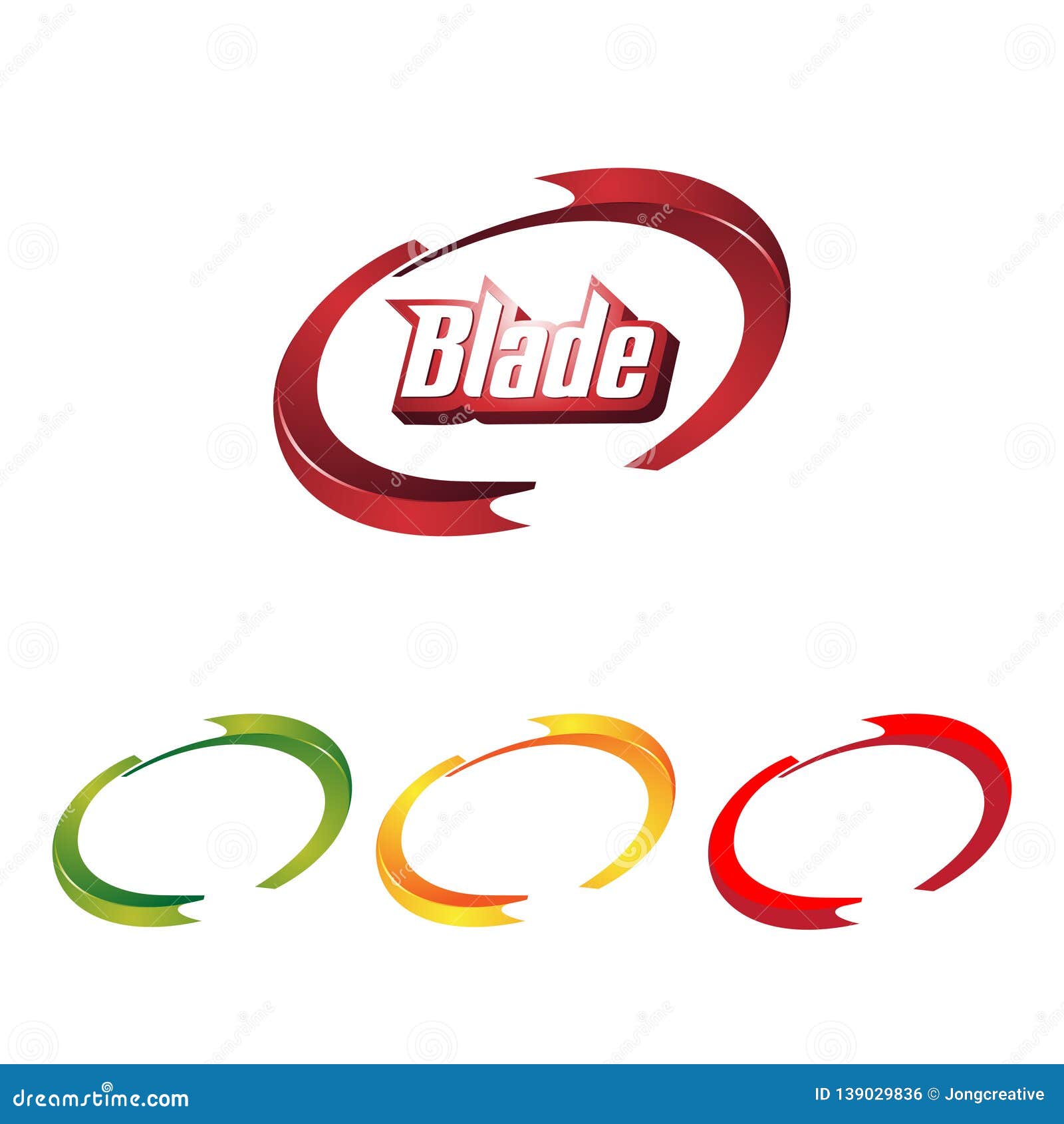 Circle Blade Rotation Modern and Unique Stock Vector - Illustration of ...